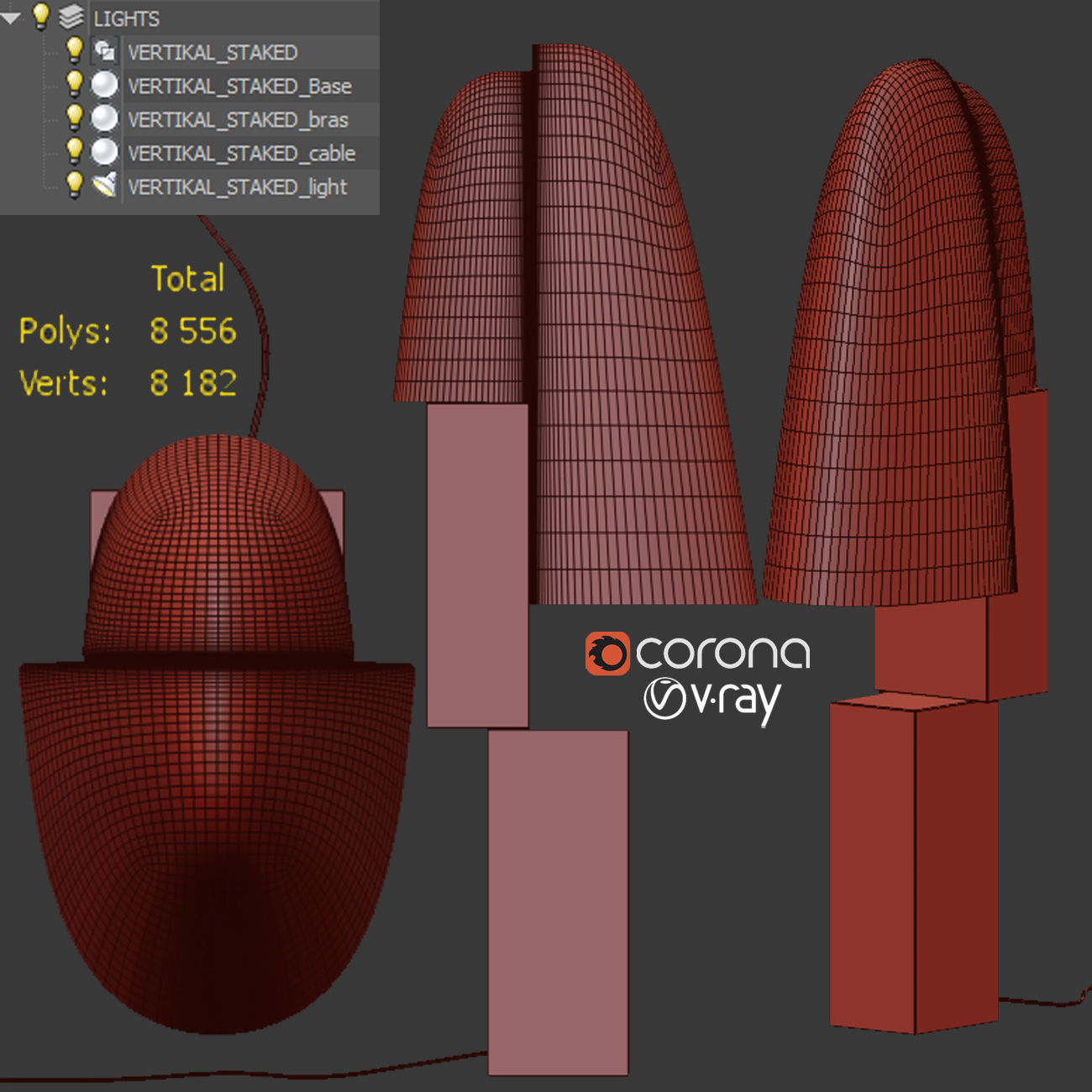 VERTICAL STACKED 3D model | CGTrader