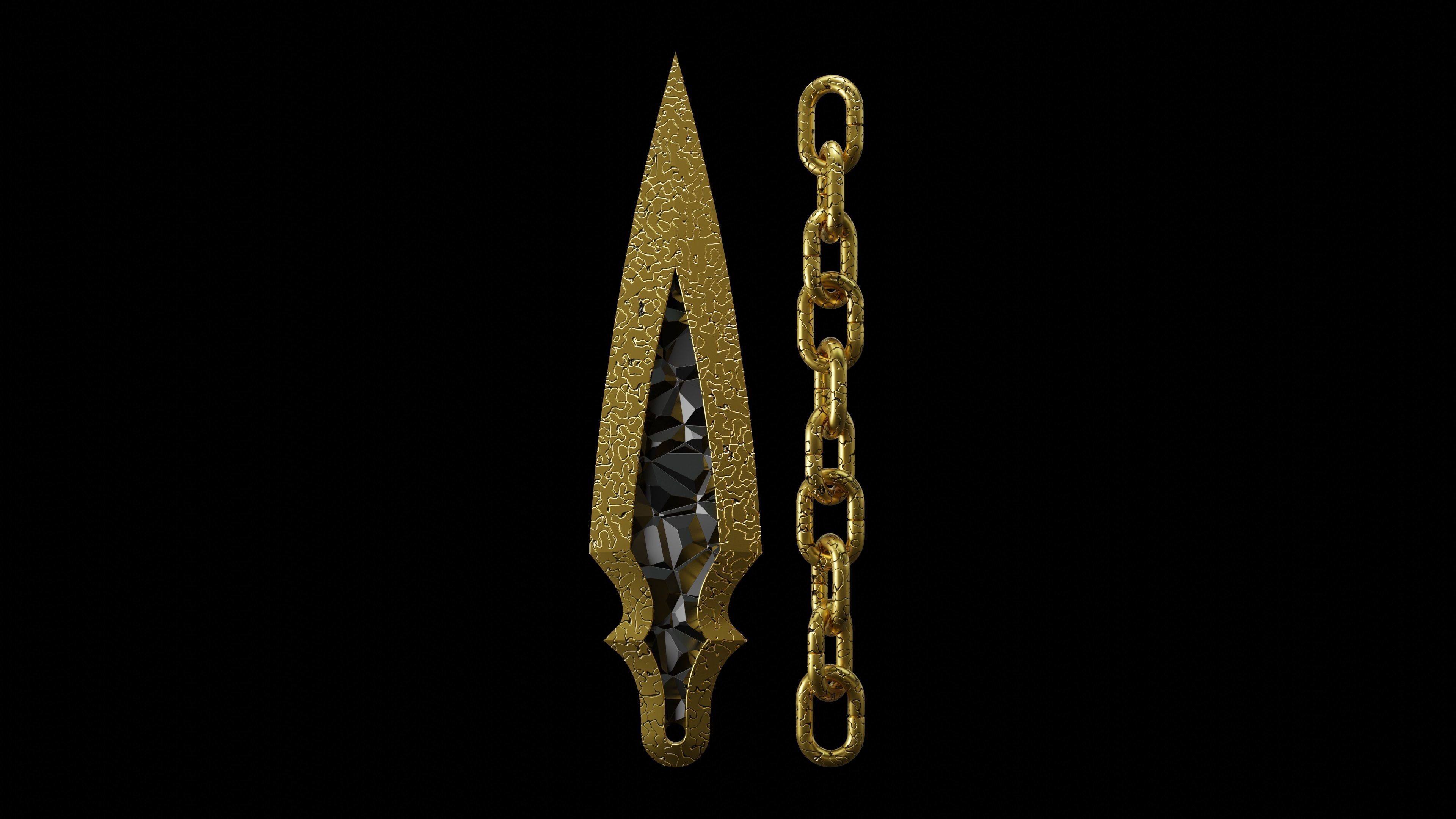 3D model Chained Blades VR / AR / low-poly | CGTrader