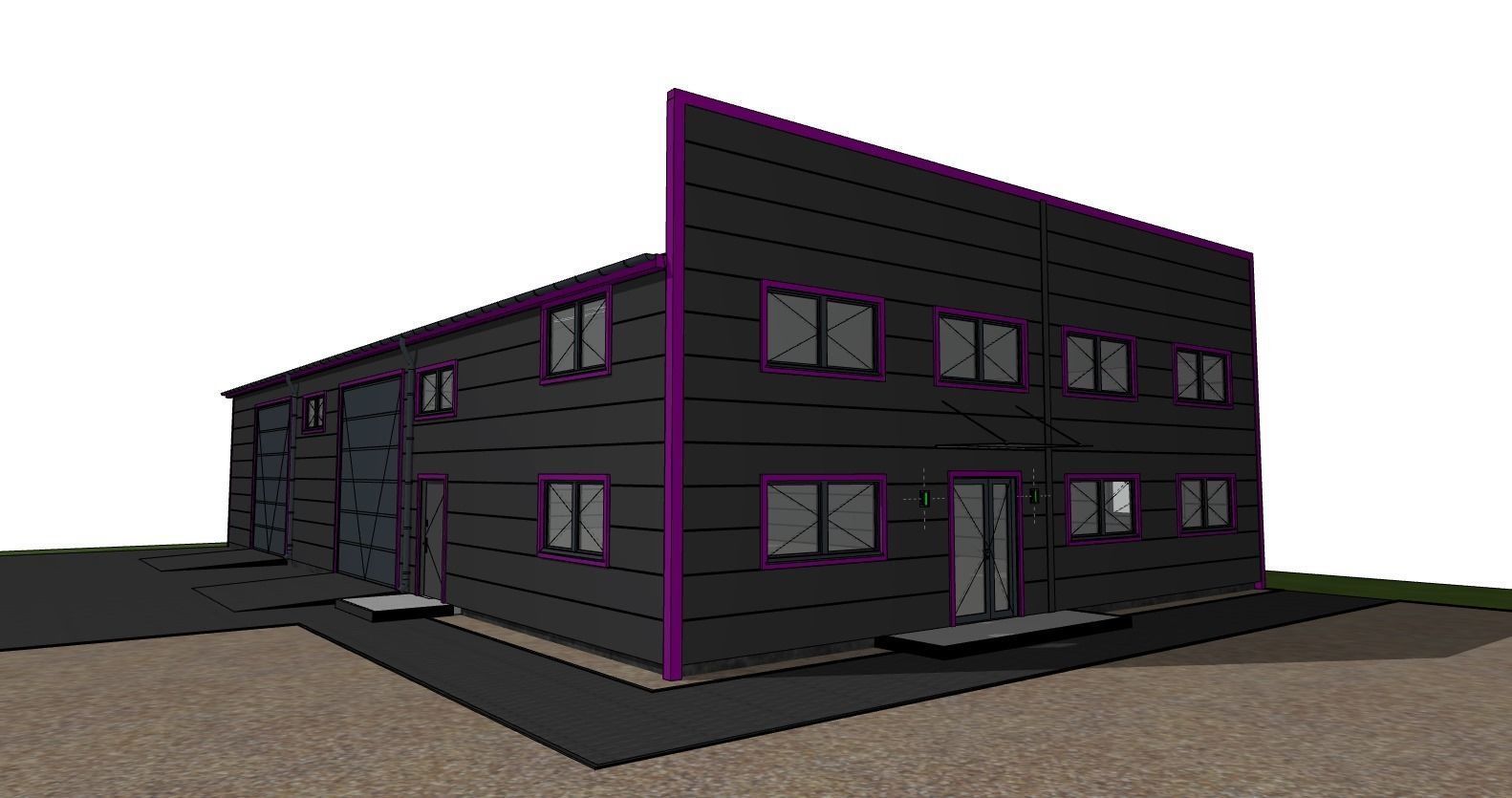 modern warehouse model 3D model | CGTrader