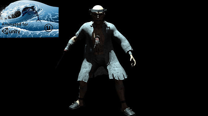 3D model Psycho VR / AR / low-poly | CGTrader