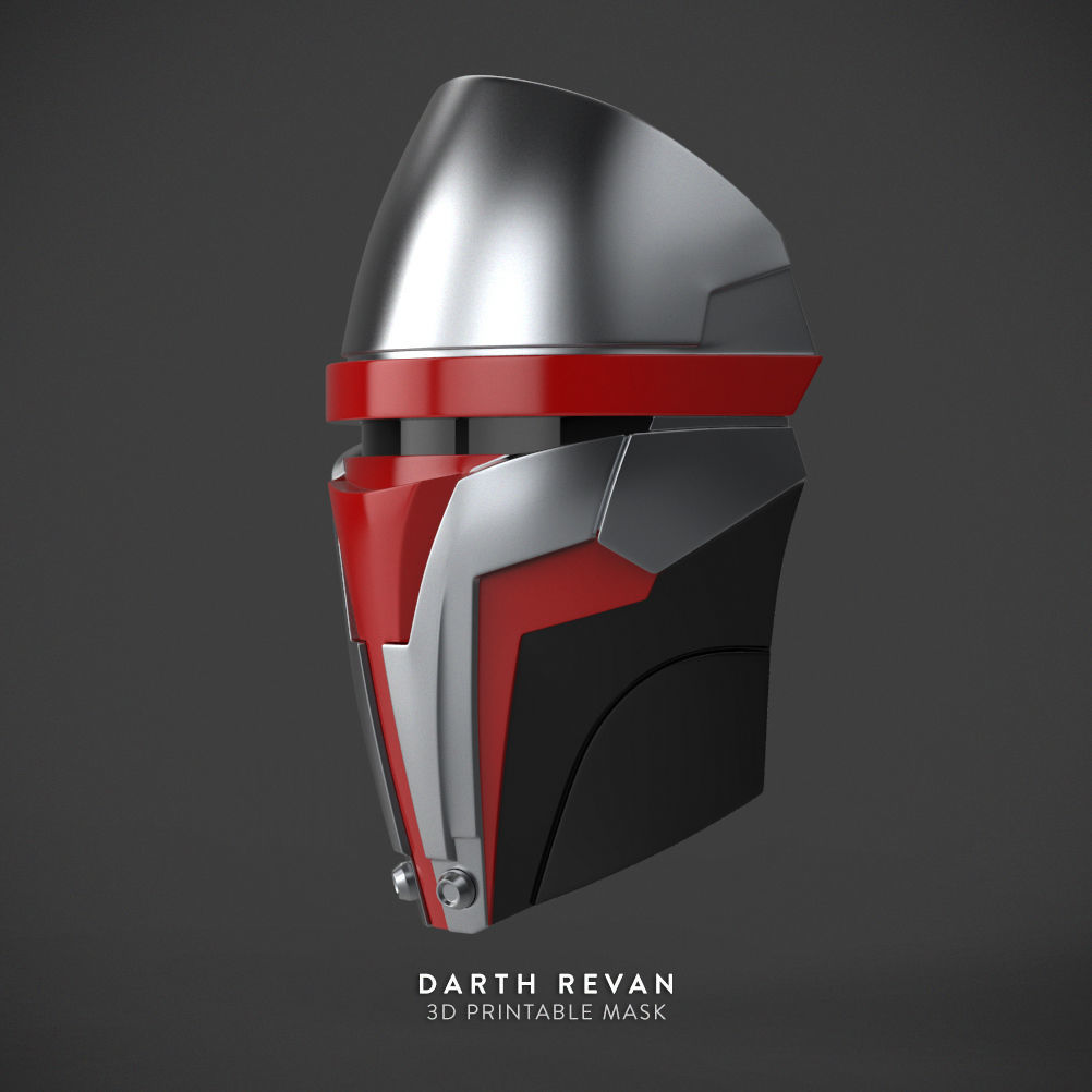 Darth Revan Mask 3D model 3D printable | CGTrader