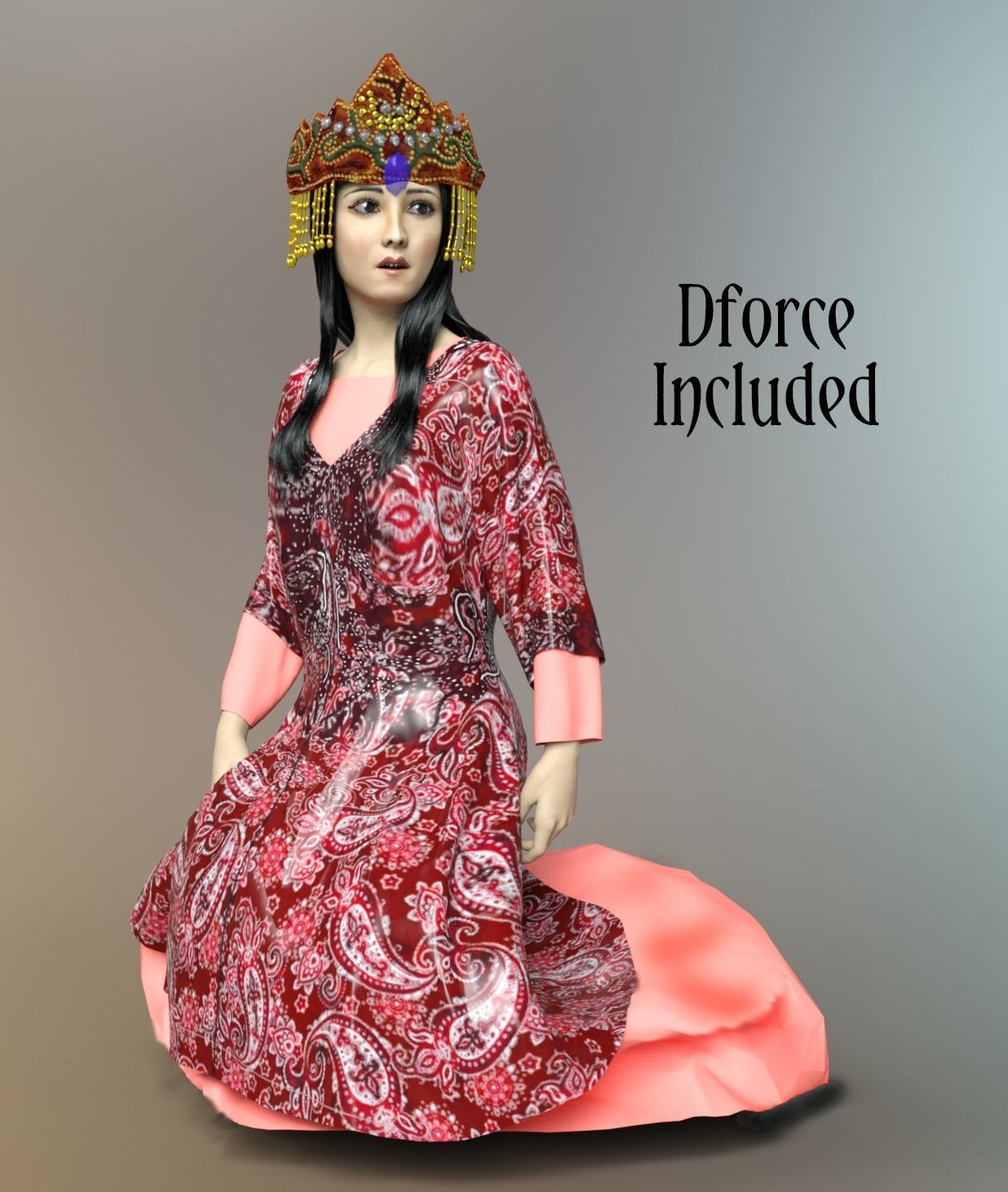 Uighur Turkic Outfit 3D model | CGTrader