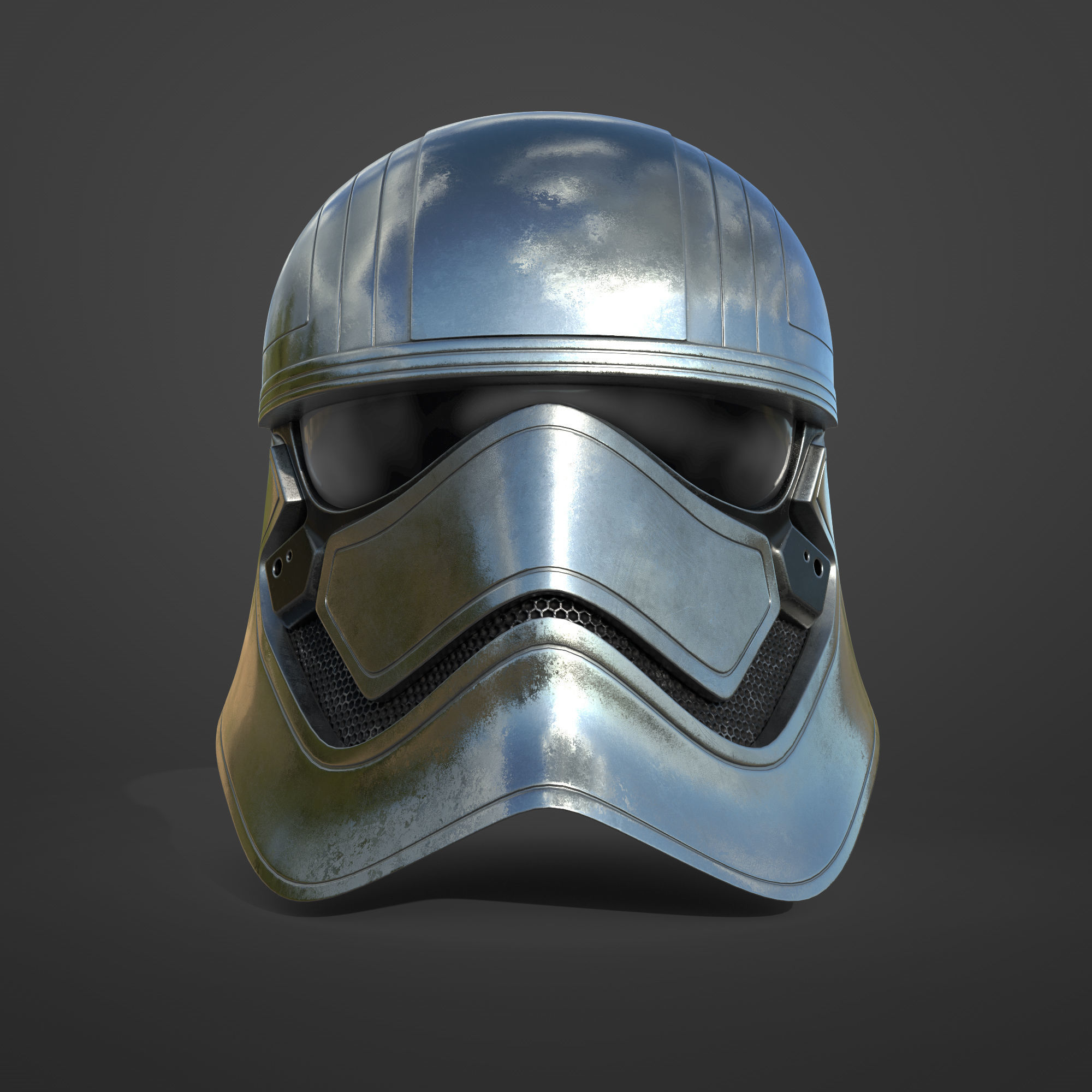 Captain Phasma Helmet STAR WARS 3D model 3D printable | CGTrader