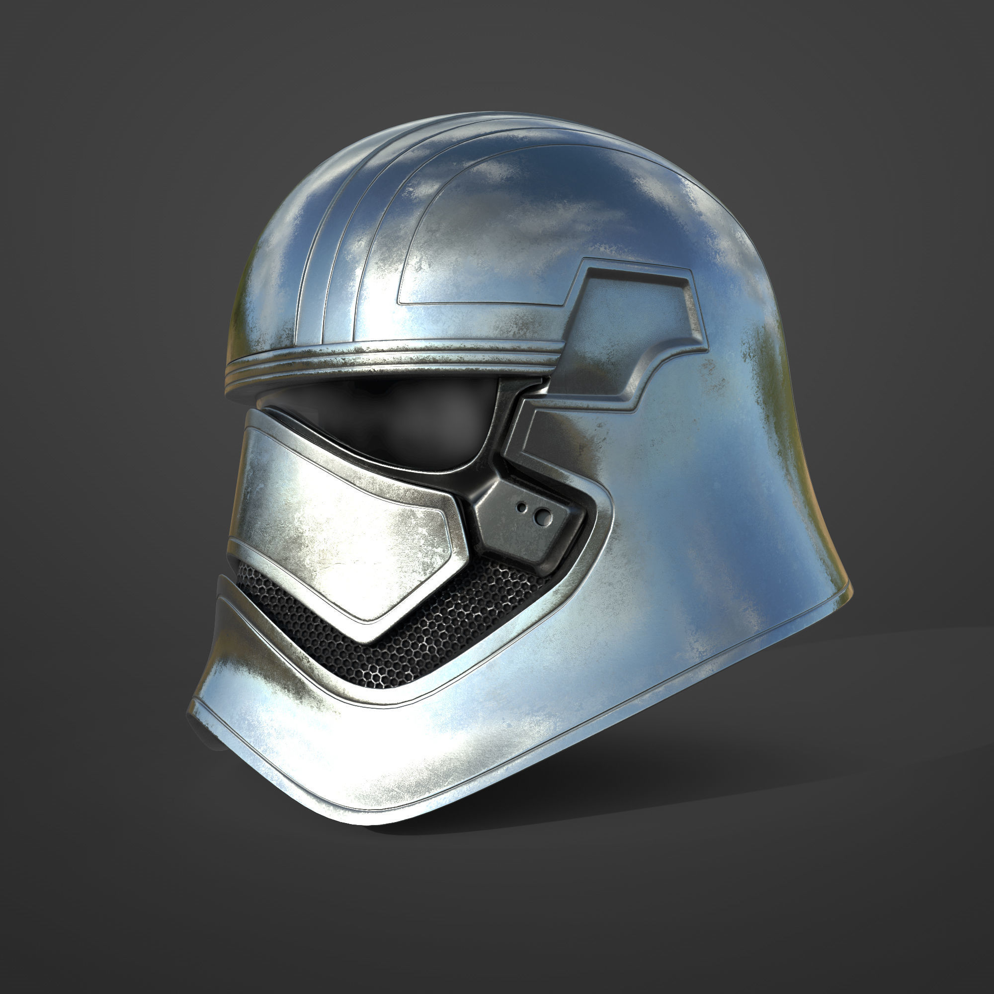 Captain Phasma Helmet STAR WARS 3D model 3D printable | CGTrader
