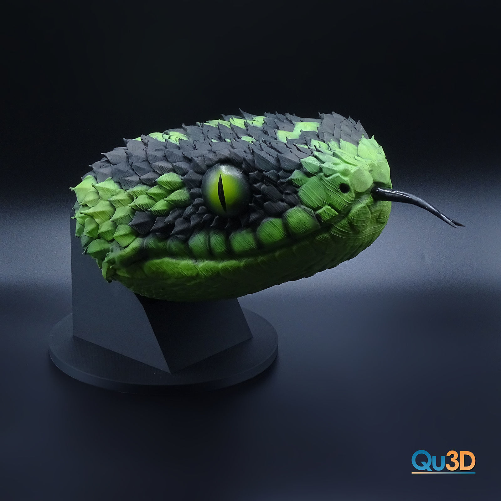Atheris-bush viper-High-end 3D print model highpoly V2 3D model 3D ...