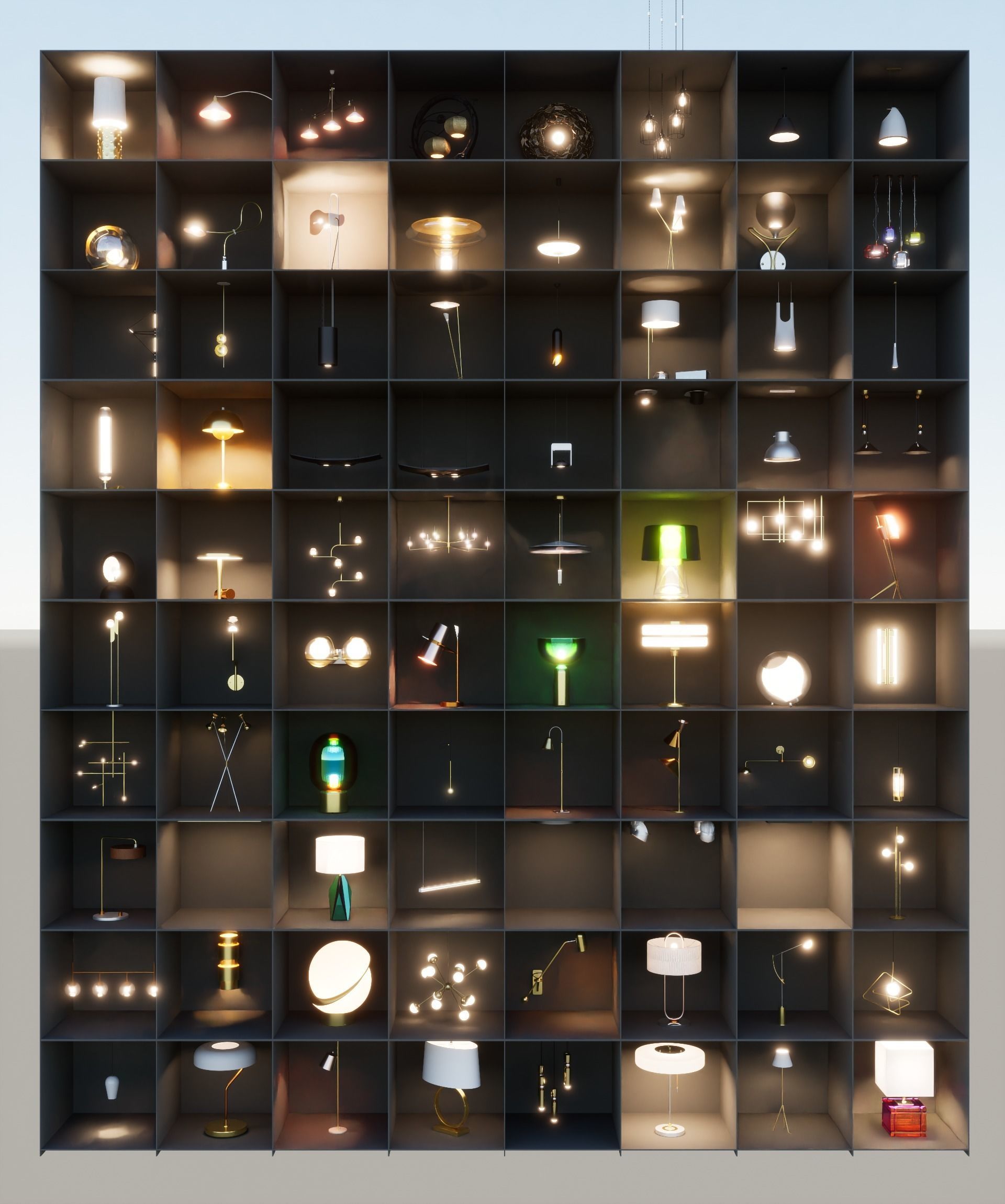 80 indoor lights collection for twinmotion 3D model | CGTrader