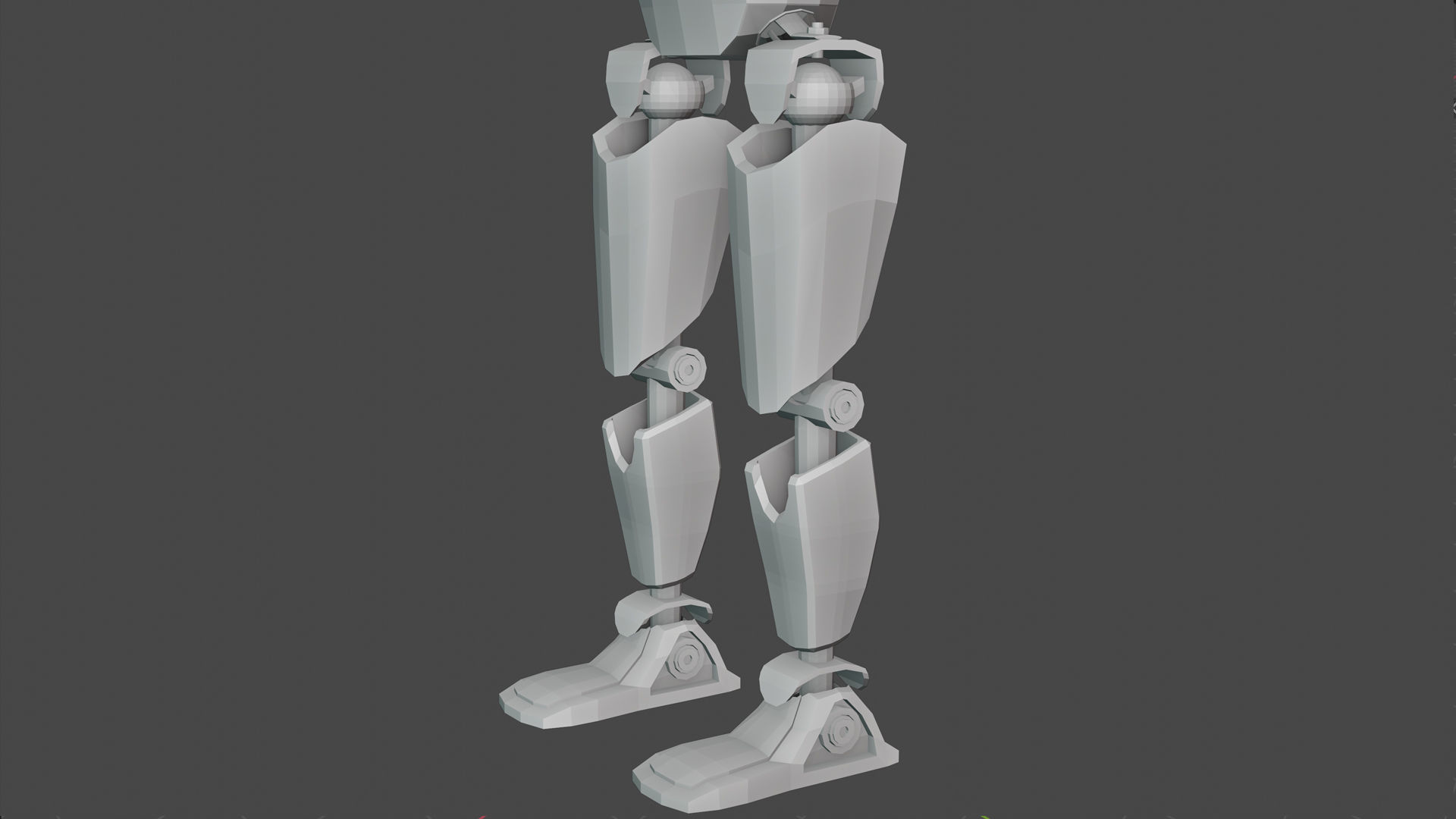 3D model Robot low poly rigged ready for game and animation VR / AR ...