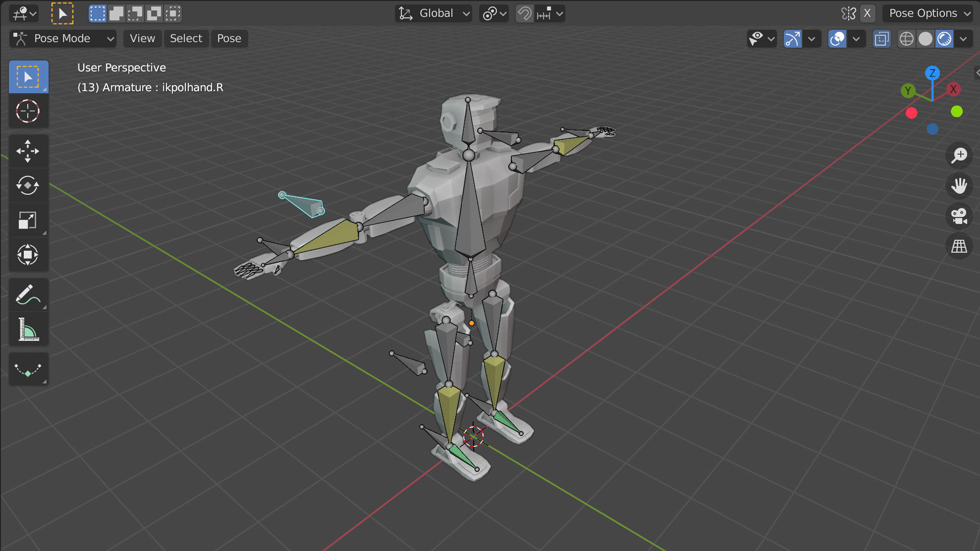 3D model Robot low poly rigged ready for game and animation VR / AR ...