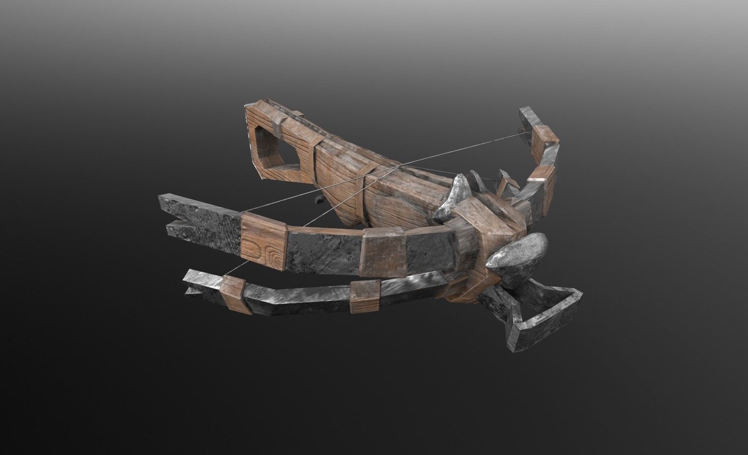 3D model Game-ready crossbow wooden weapon VR / AR / low-poly | CGTrader