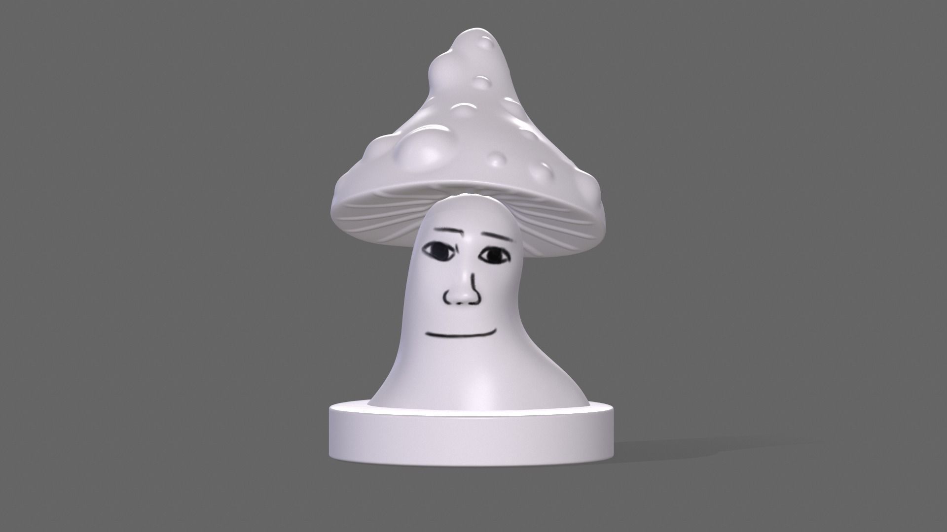 Shroomjak mushroom head free 3D model 3D printable | CGTrader