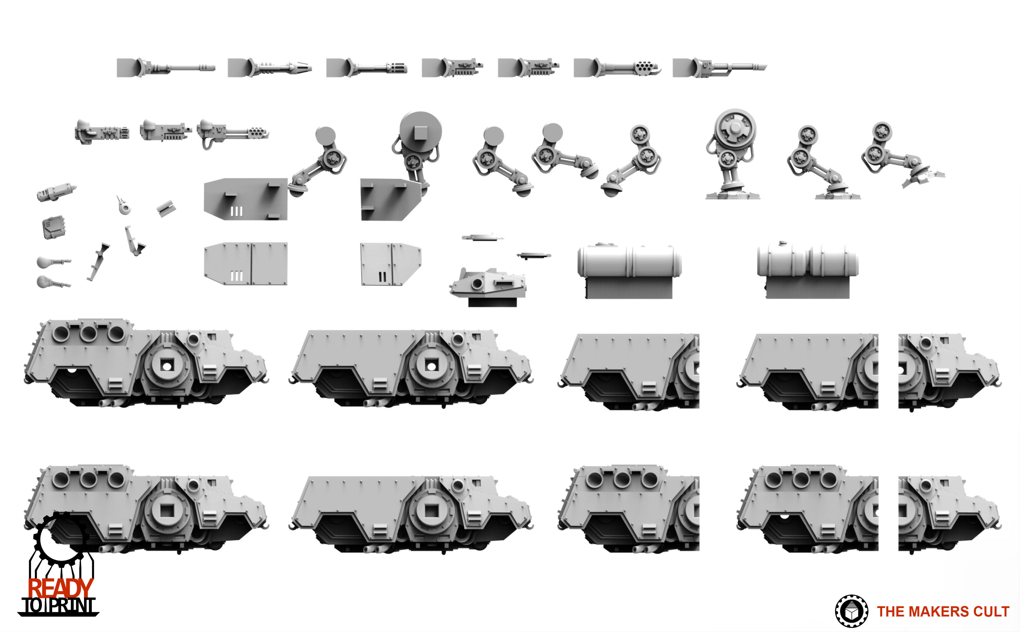 Valour Korps - Transport Walker 3D model 3D printable | CGTrader