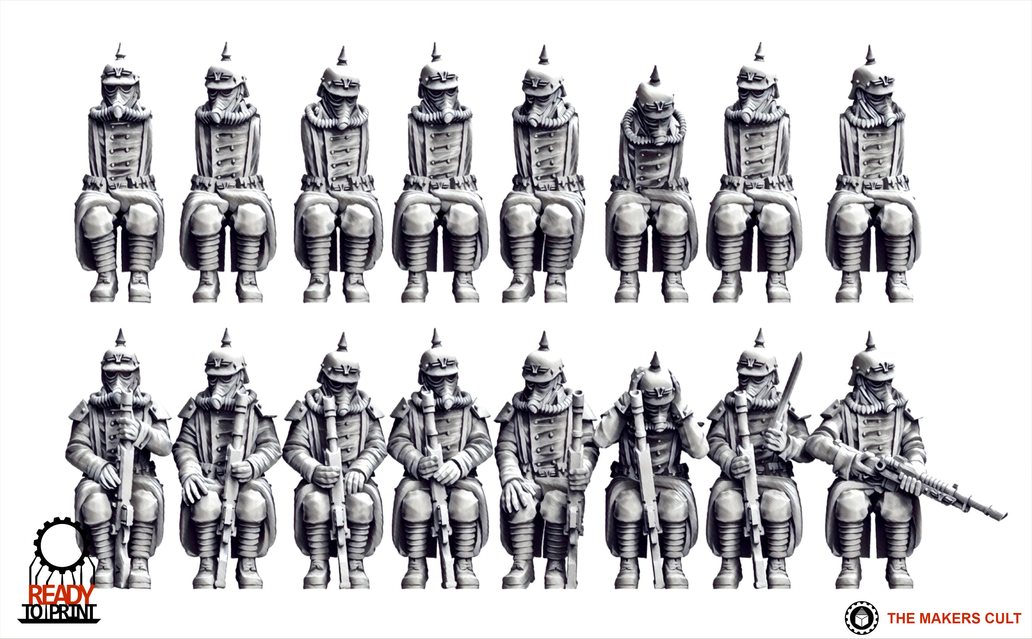 Valour Korps - Transport Infantry 3D model 3D printable | CGTrader