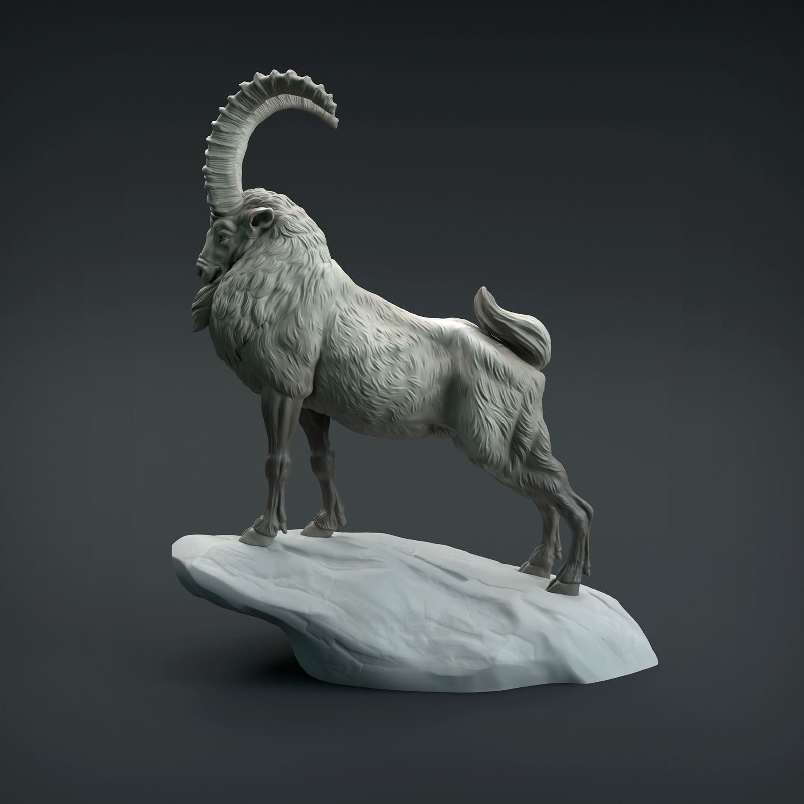 Siberian Ibex for 3D Printing 3D model 3D printable | CGTrader