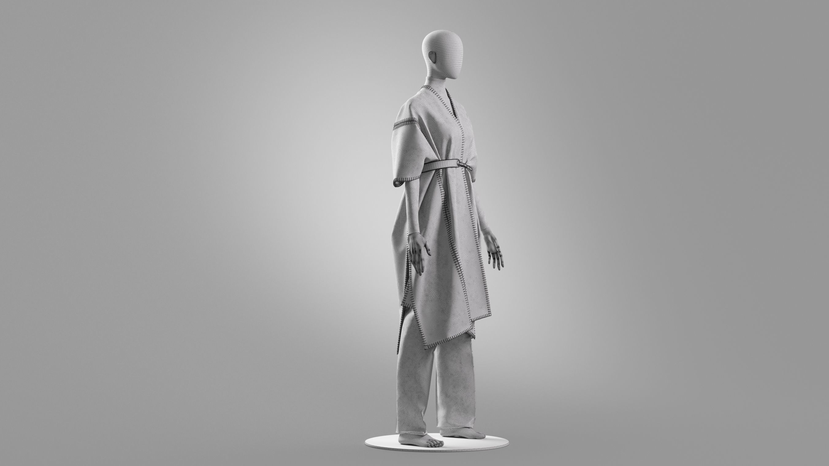 Moncler Wool Poncho Camel v2 3D model | CGTrader