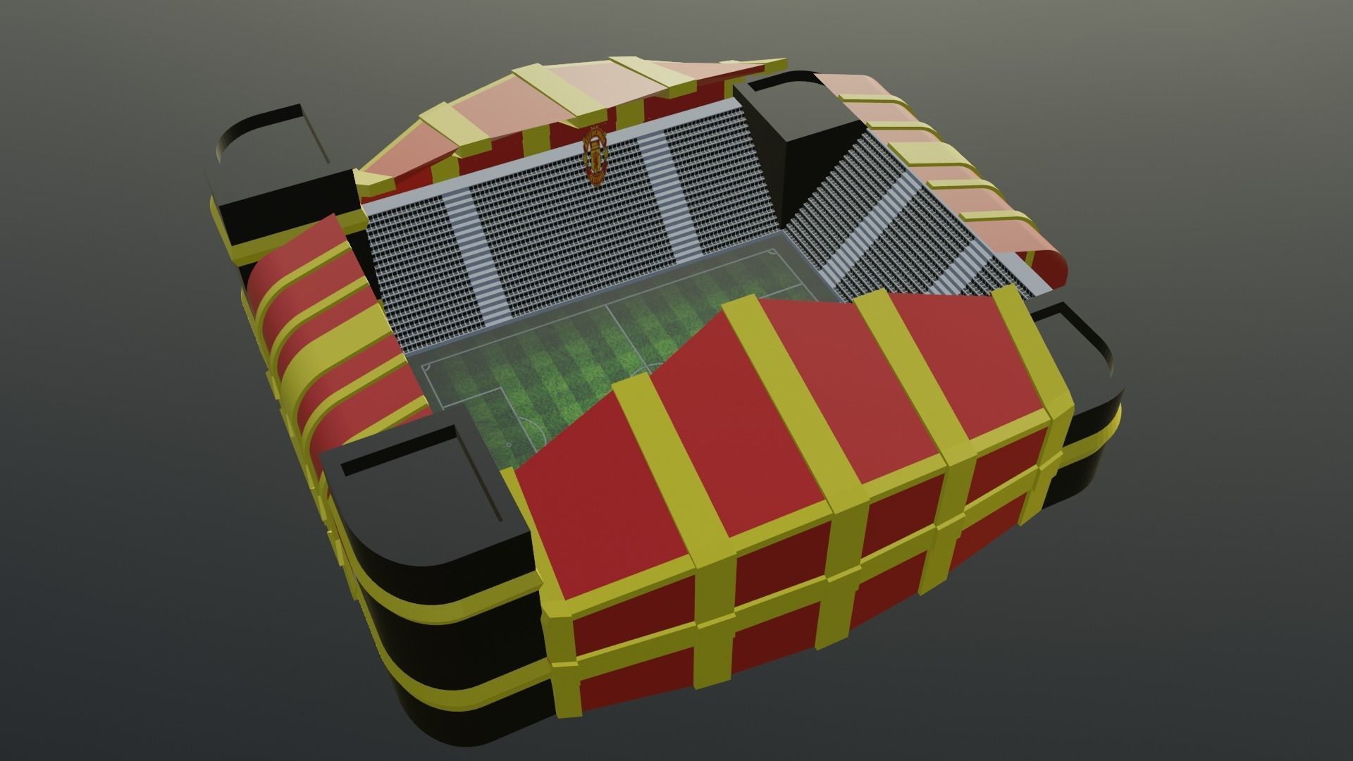 3D model Football Stadium - Manchester United VR / AR / low-poly | CGTrader