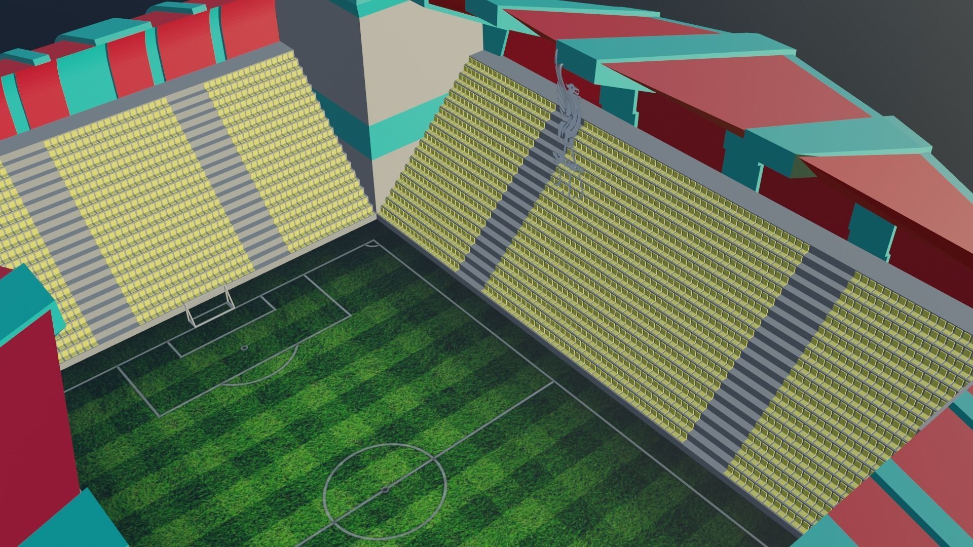 3D model Football Stadium - Liverpool VR / AR / low-poly | CGTrader