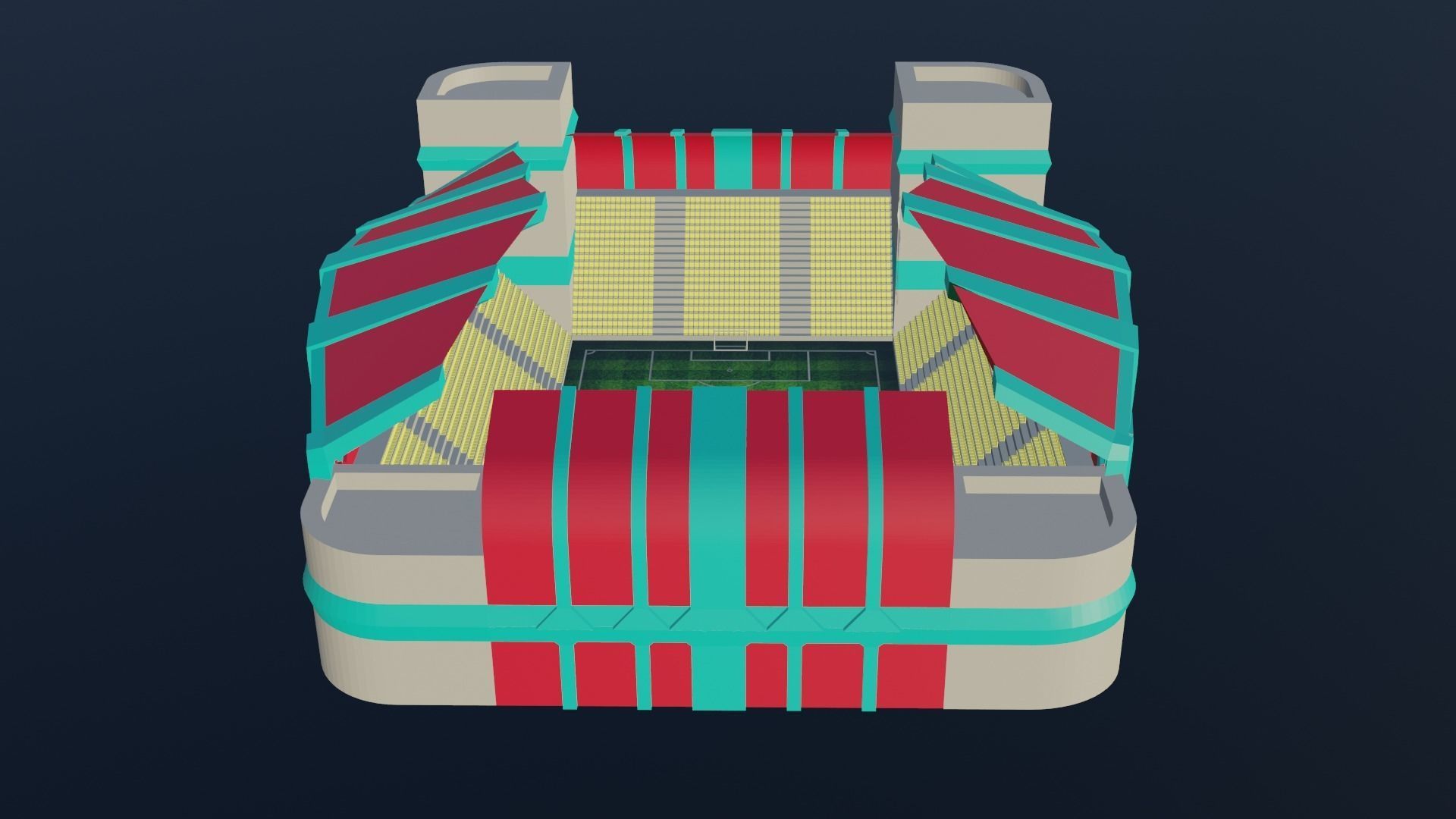 3D model Football Stadium - Liverpool VR / AR / low-poly | CGTrader