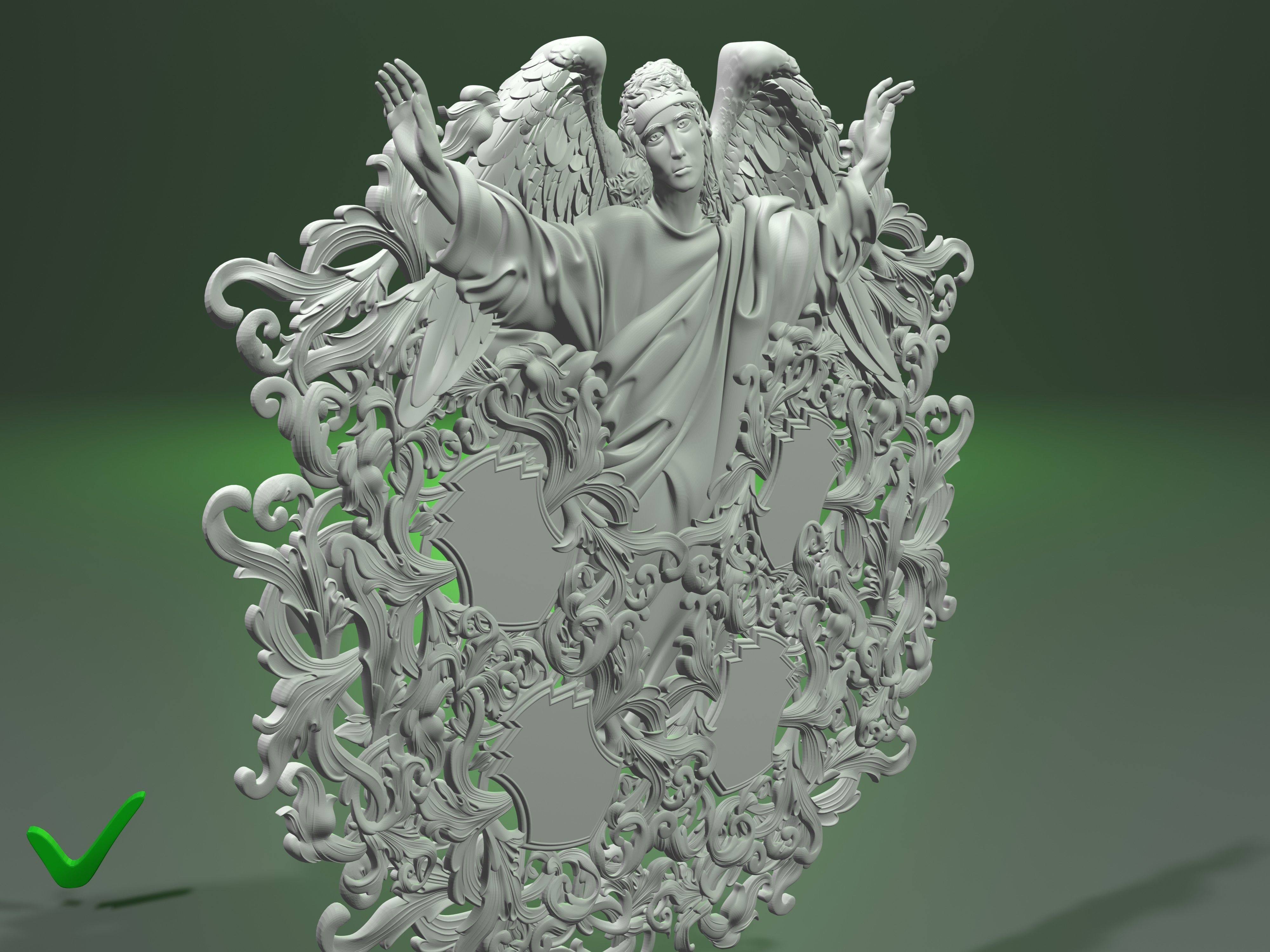 Angel for CNC milling or 3D printing 3D model 3D printable | CGTrader