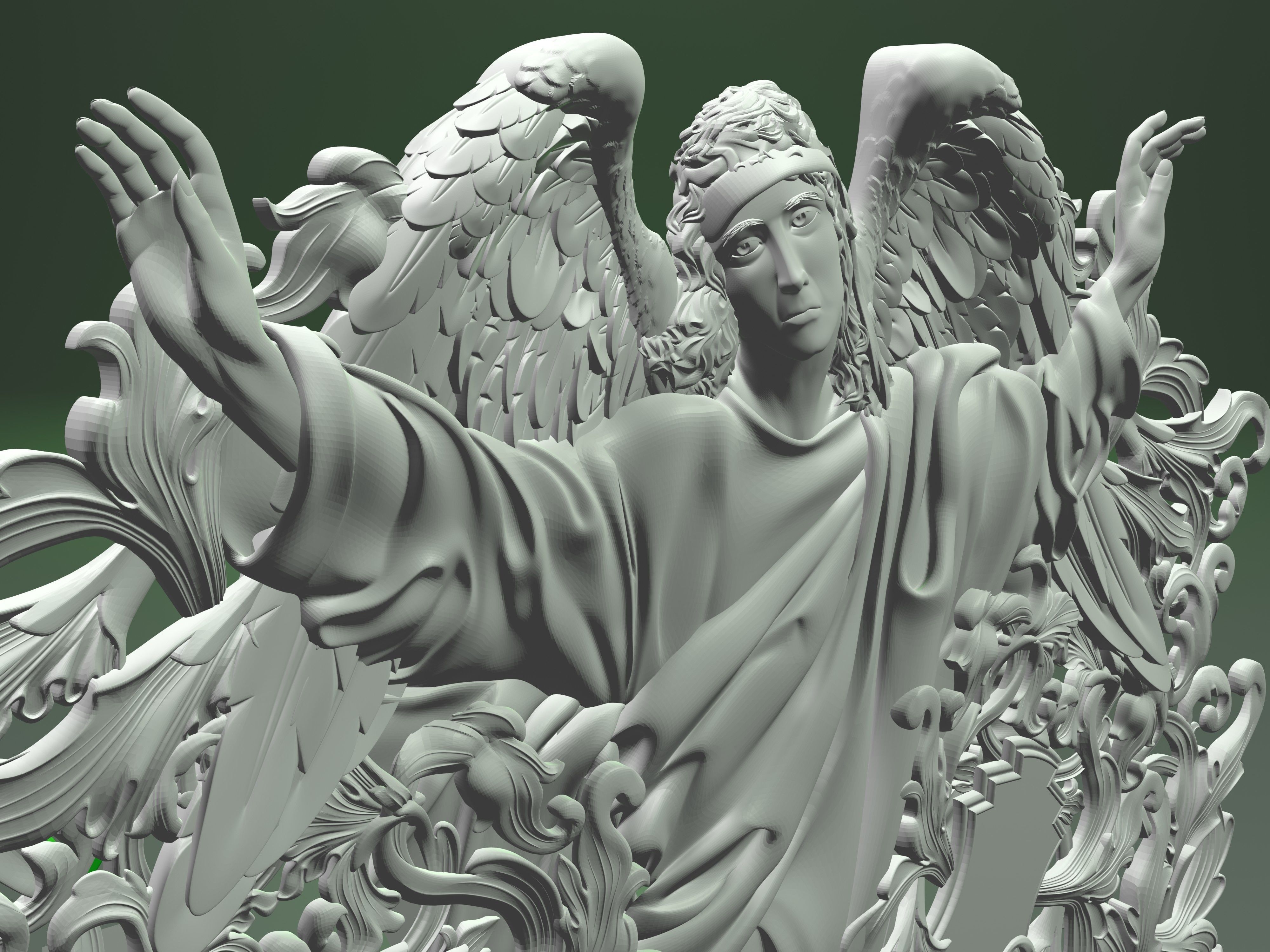 Angel for CNC milling or 3D printing 3D model 3D printable | CGTrader