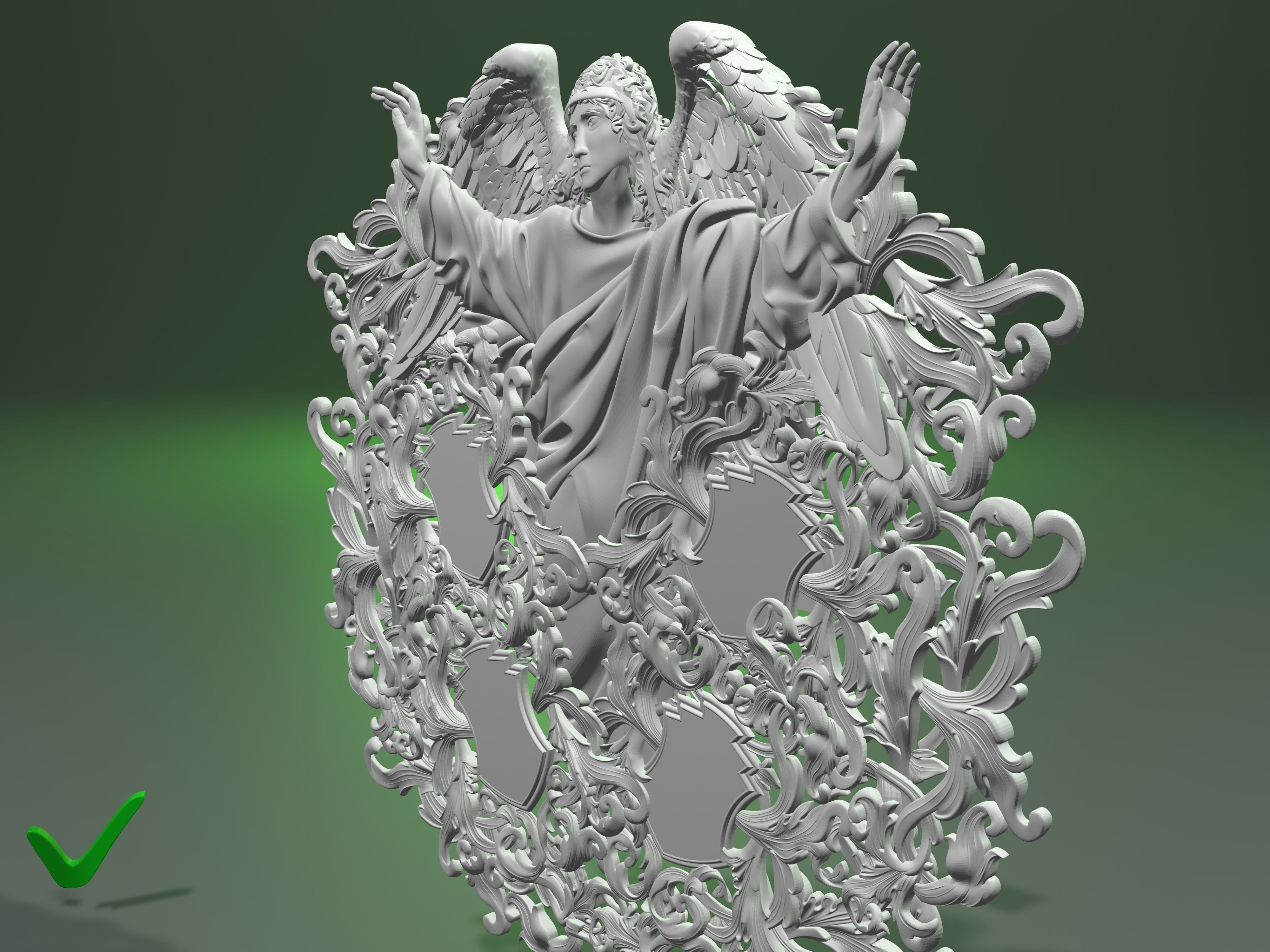 Angel for CNC milling or 3D printing 3D model 3D printable | CGTrader
