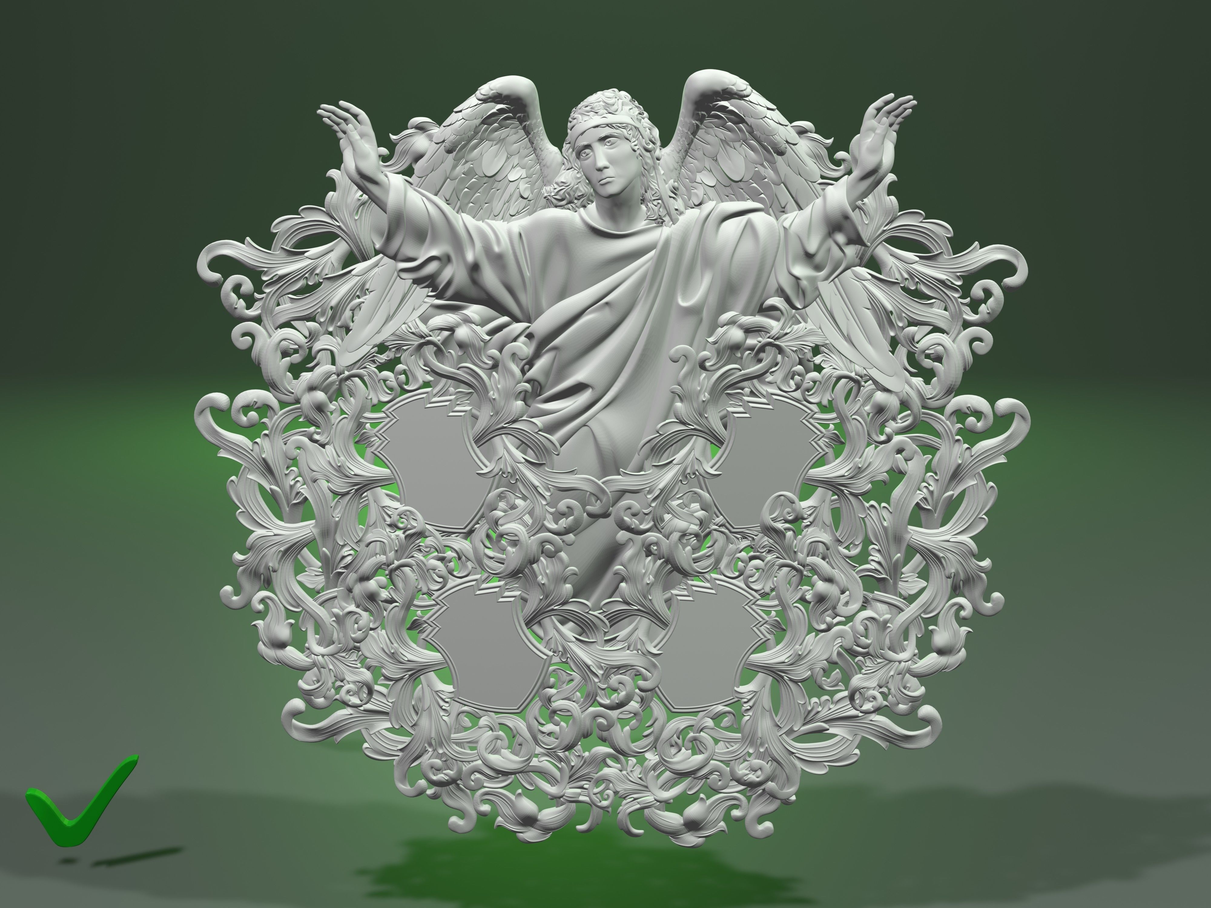 Angel for CNC milling or 3D printing 3D model 3D printable | CGTrader