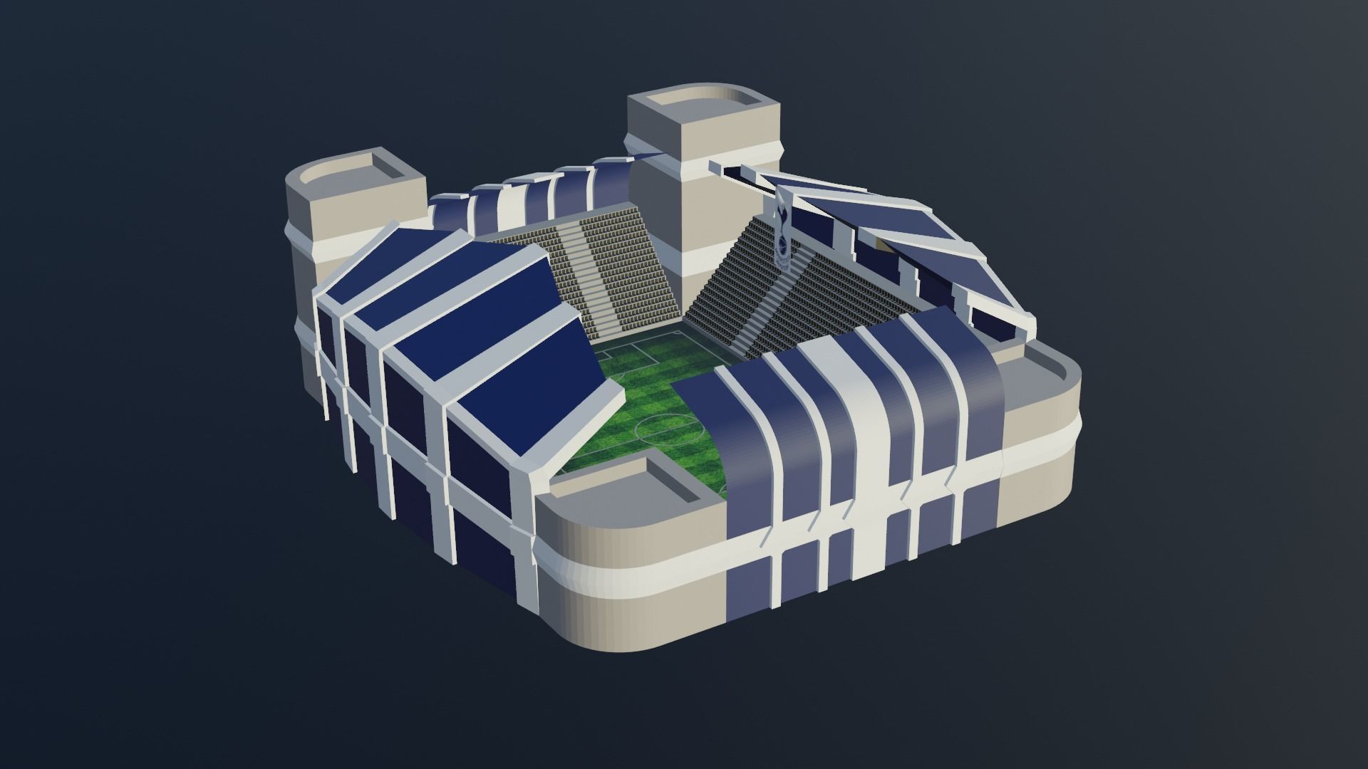 3D model Football Stadium - Tottenham Hotspur VR / AR / low-poly | CGTrader