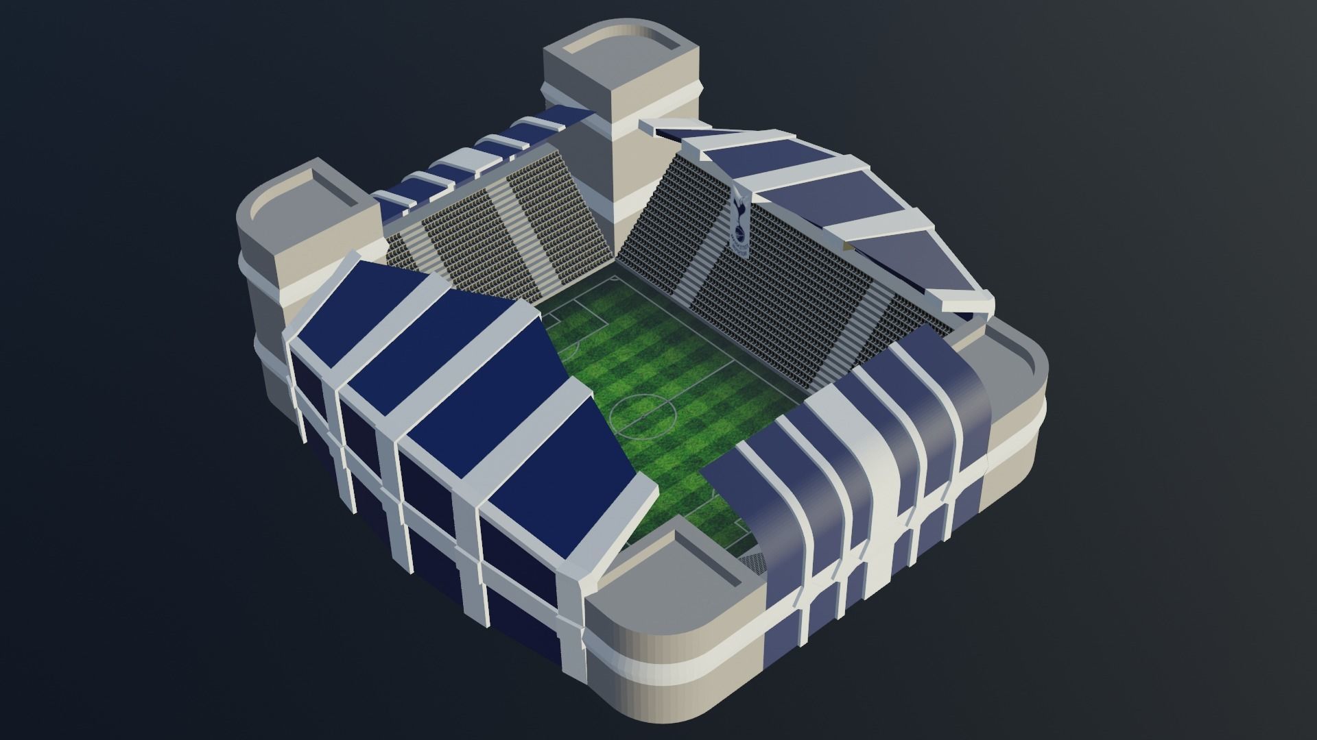 3D model Football Stadium - Tottenham Hotspur VR / AR / low-poly | CGTrader