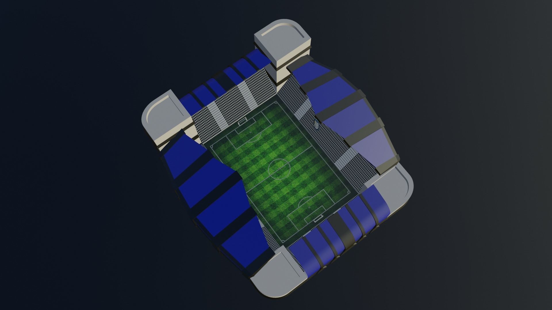 3D model Football Stadium - Inter VR / AR / low-poly | CGTrader