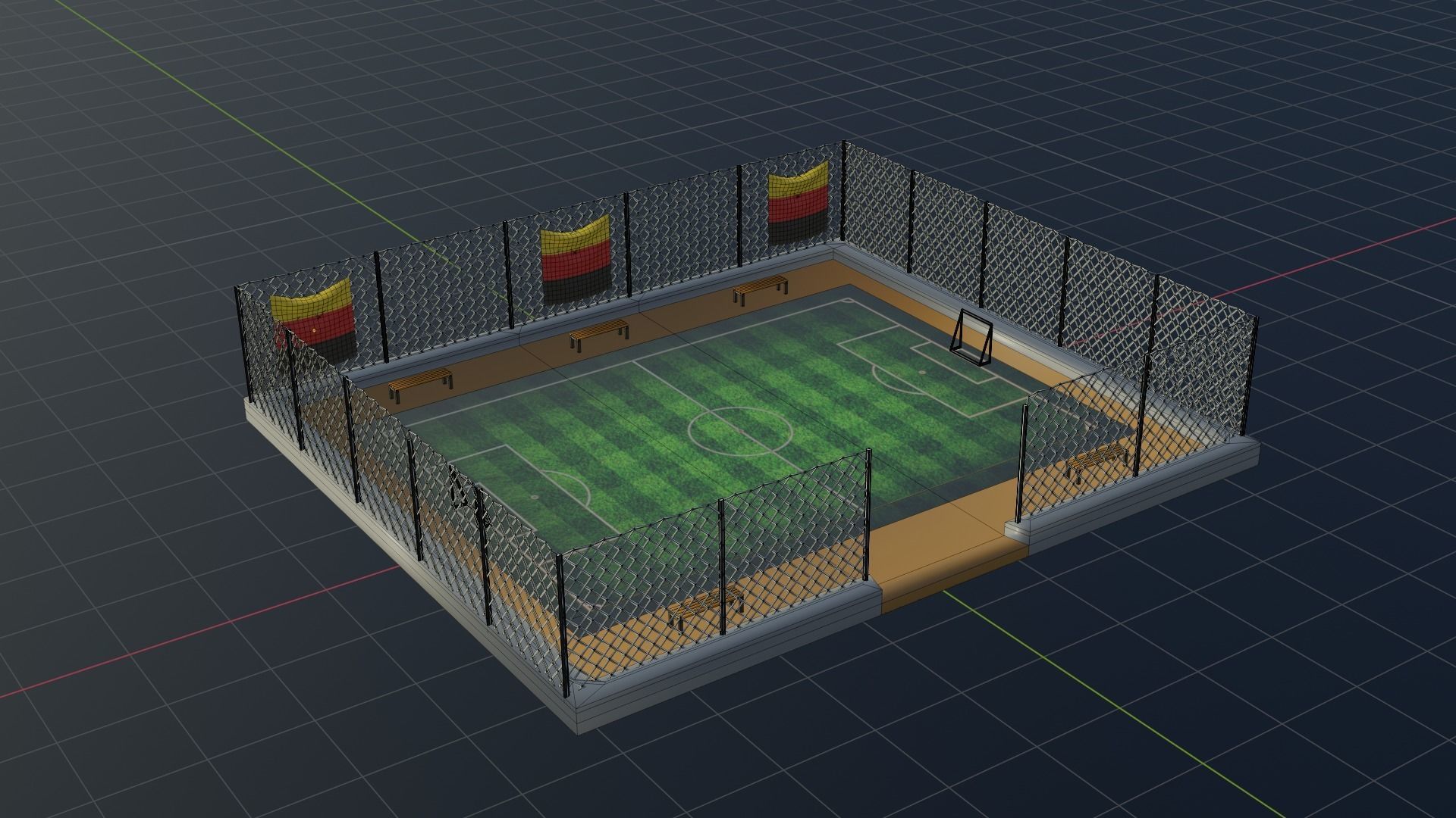 3D model Soccer Stadium - Germany VR / AR / low-poly | CGTrader