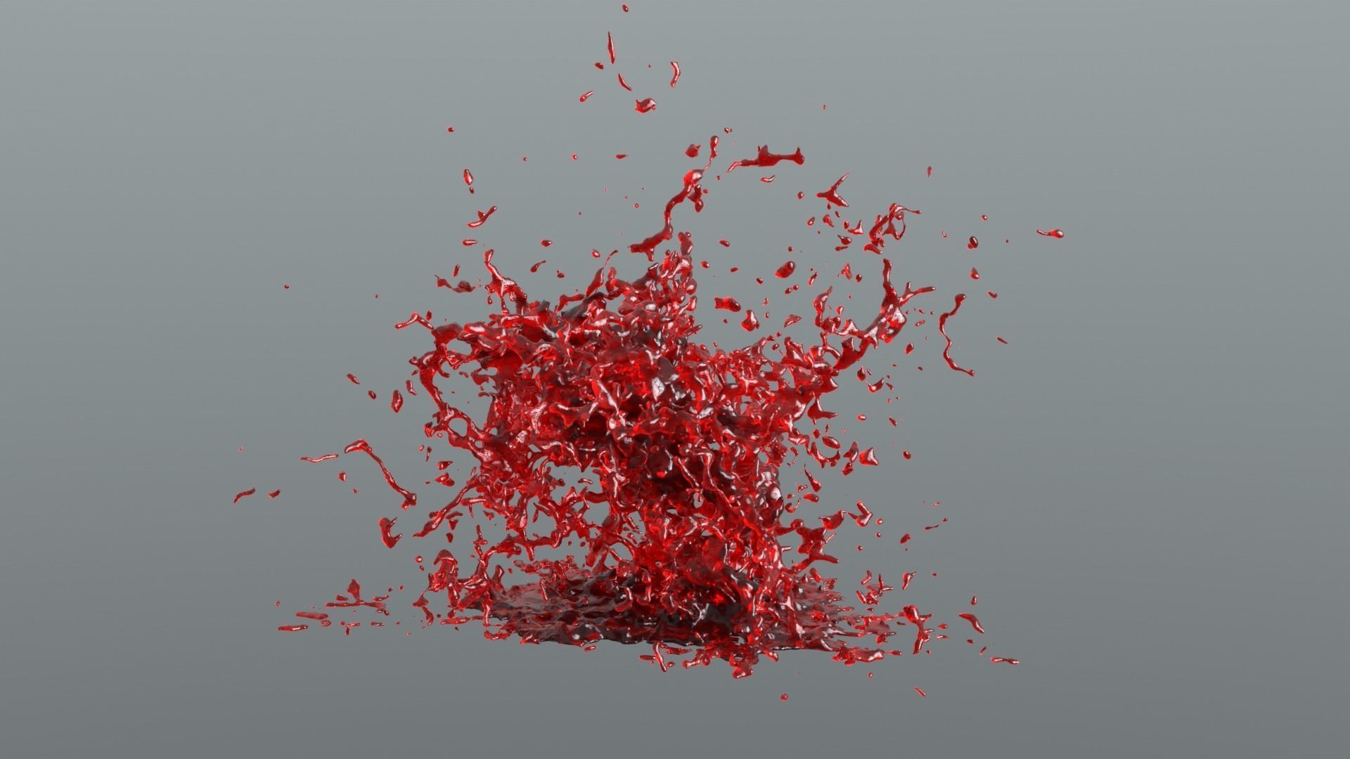 Animated Blood Splash Explode 3D model animated | CGTrader