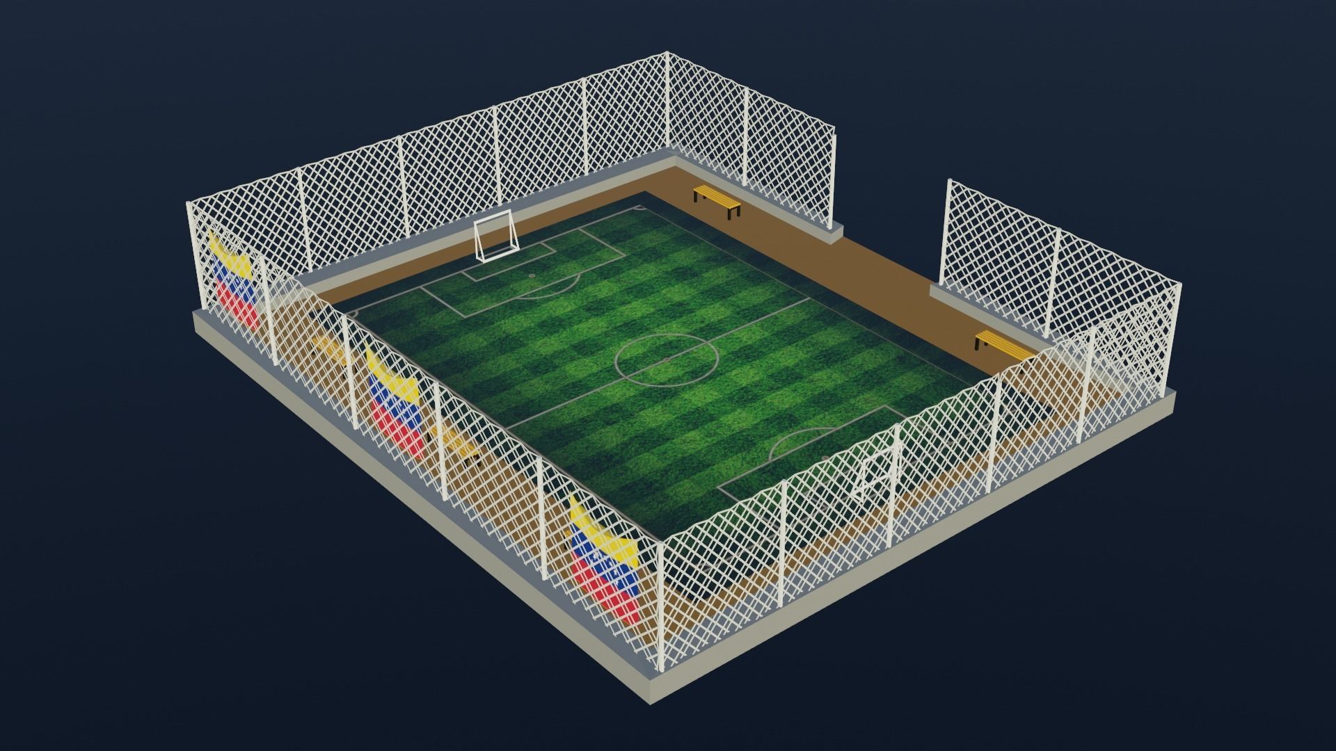 3D model Soccer Stadium - Venezuela VR / AR / low-poly | CGTrader