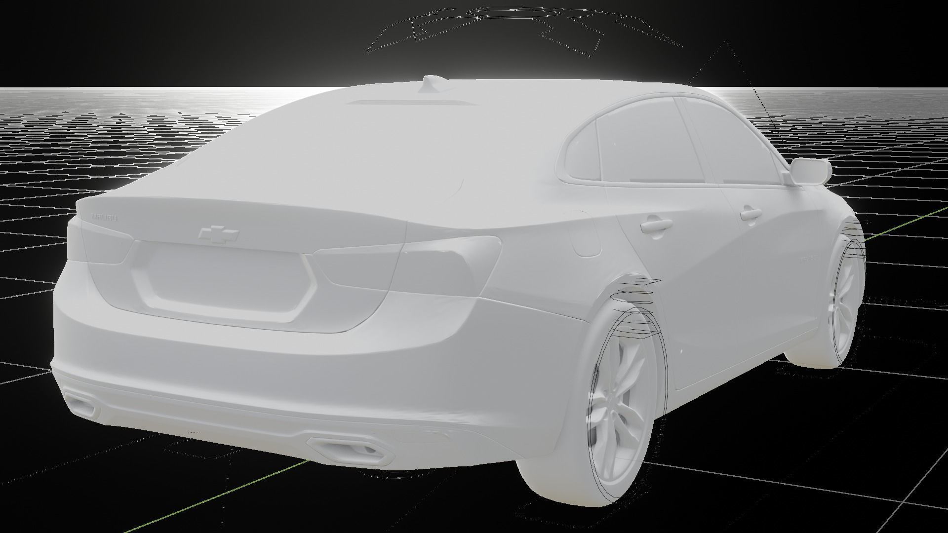 Malibu Avto free 3D model animated rigged | CGTrader