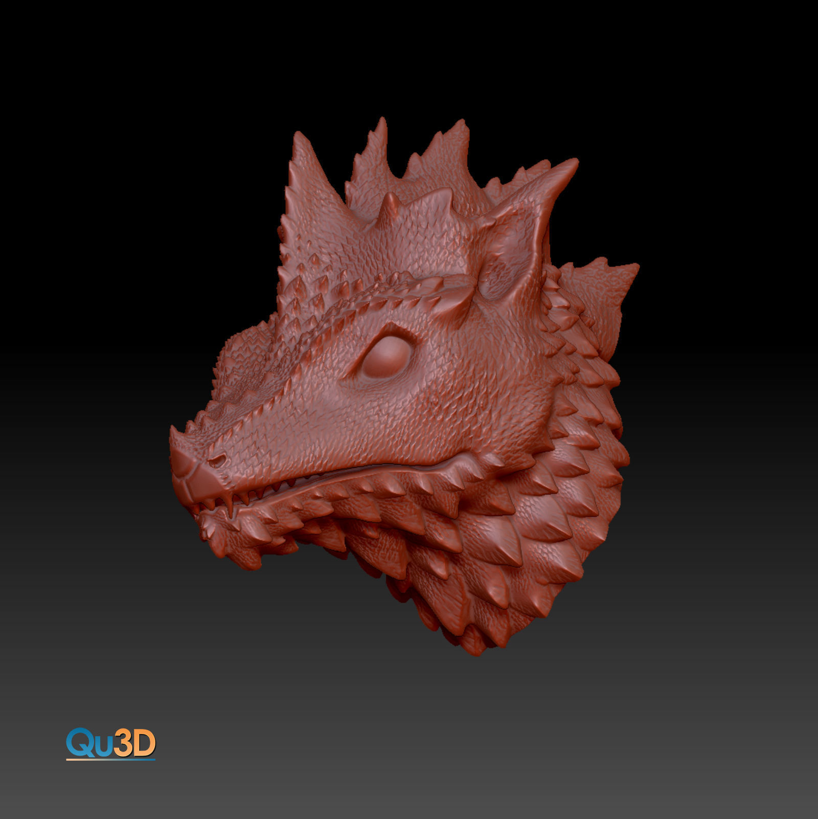 Dragon Attyla-Bust High-Polygon 3D Druck Model free 3D model 3D ...