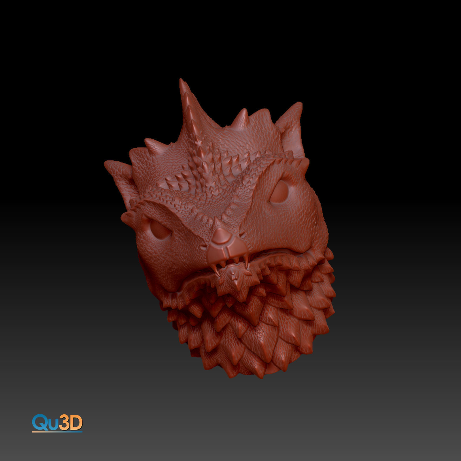 Dragon Attyla-Bust High-Polygon 3D Druck Model free 3D model 3D ...