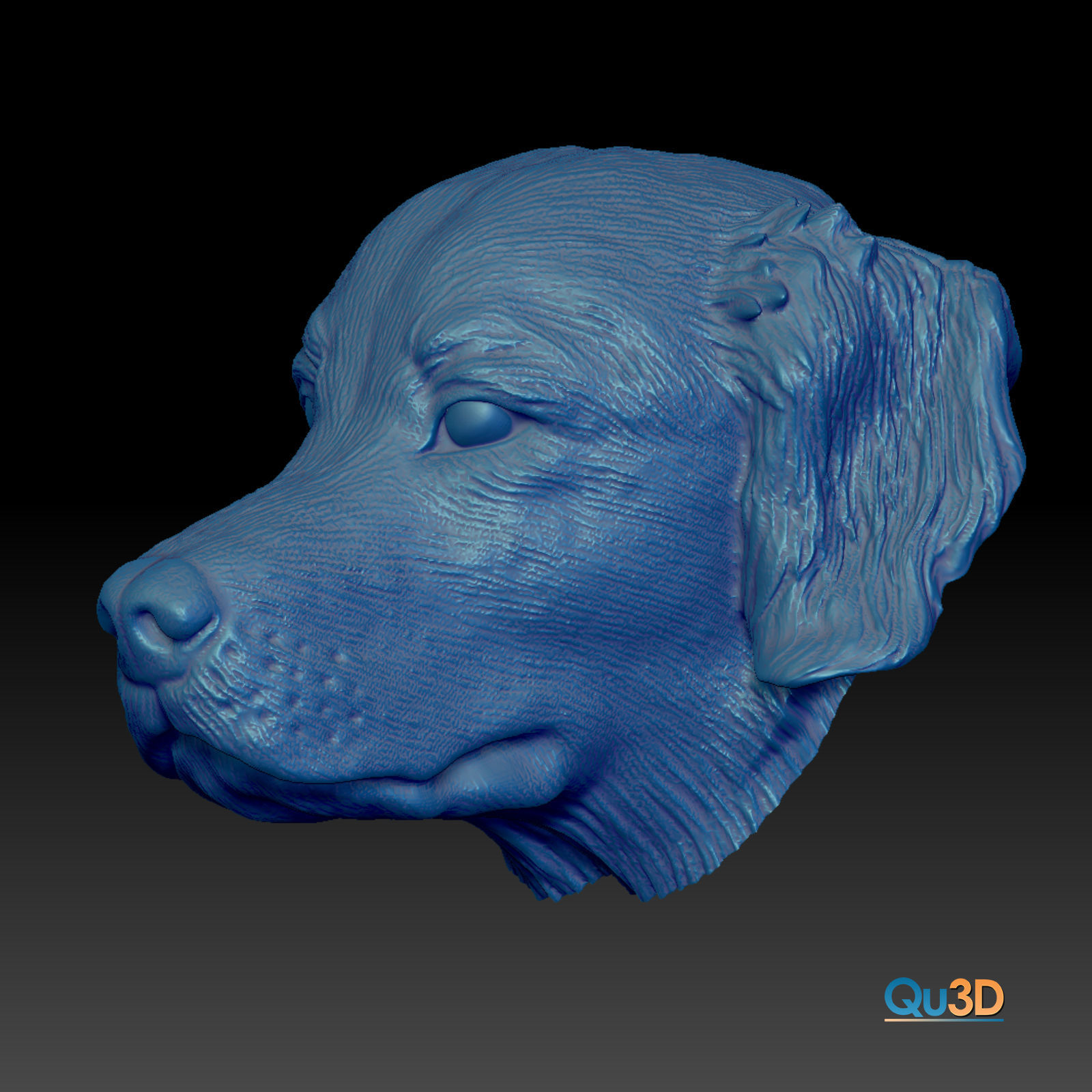 Golden Retriever- Dog-High-end 3D print model highpoly 3D model 3D ...