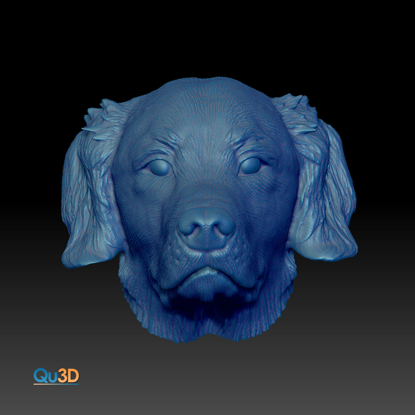 Golden Retriever- Dog-High-end 3D print model highpoly 3D model 3D ...
