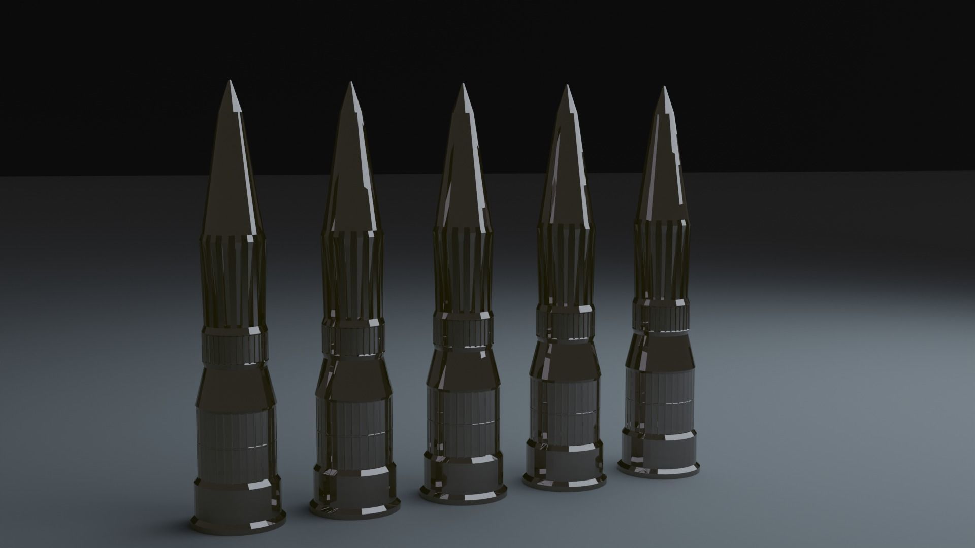 This is a regular noncaliber bullet was made using Blender 3D 3D model ...