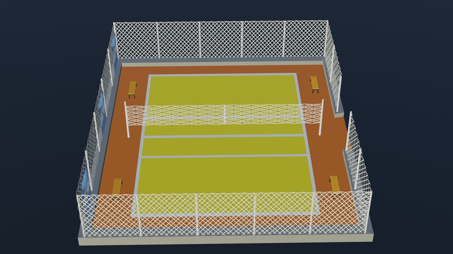 3D model Volleyball Stadium - Argentina VR / AR / low-poly | CGTrader