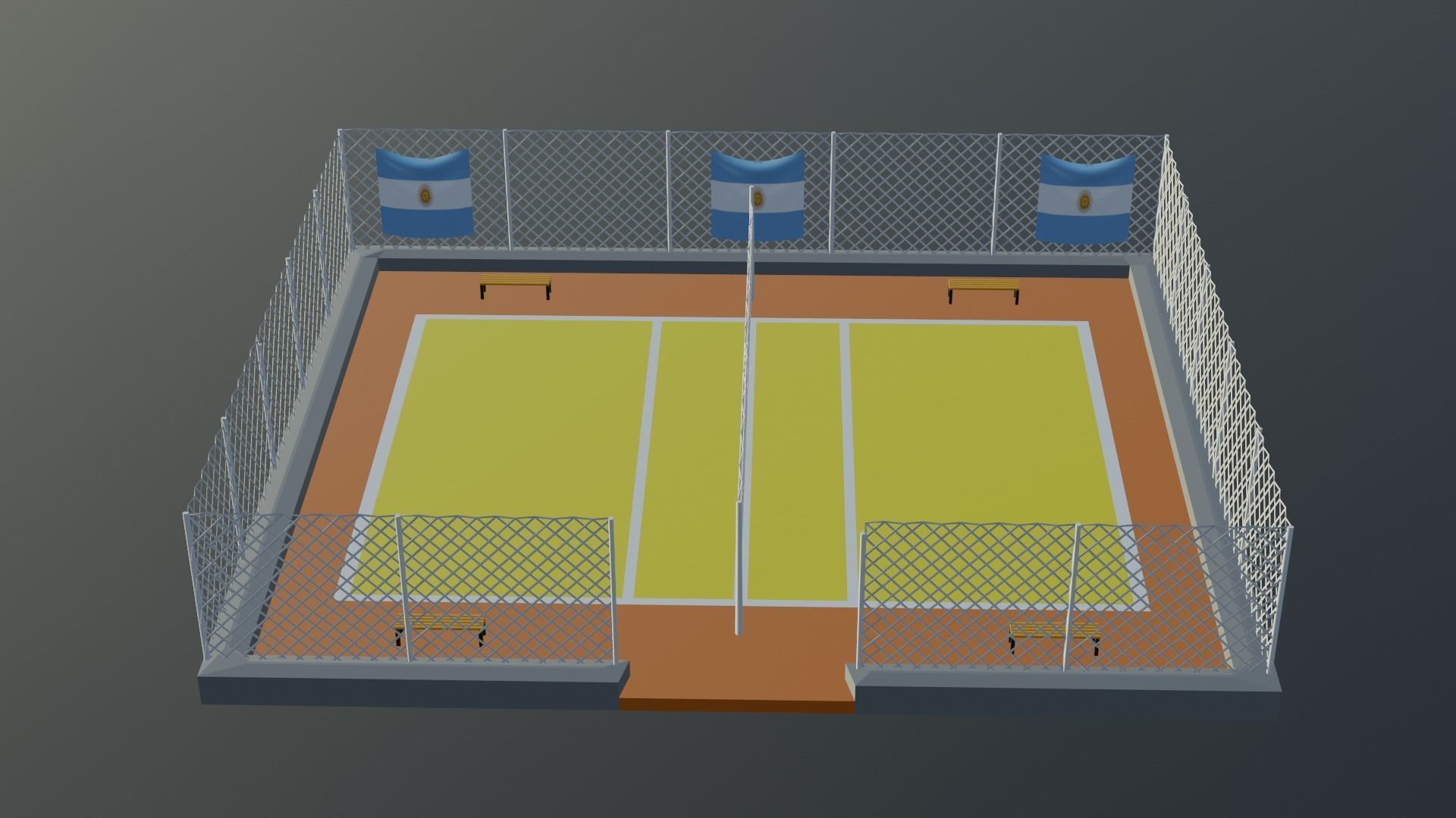 3D model Volleyball Stadium - Argentina VR / AR / low-poly | CGTrader