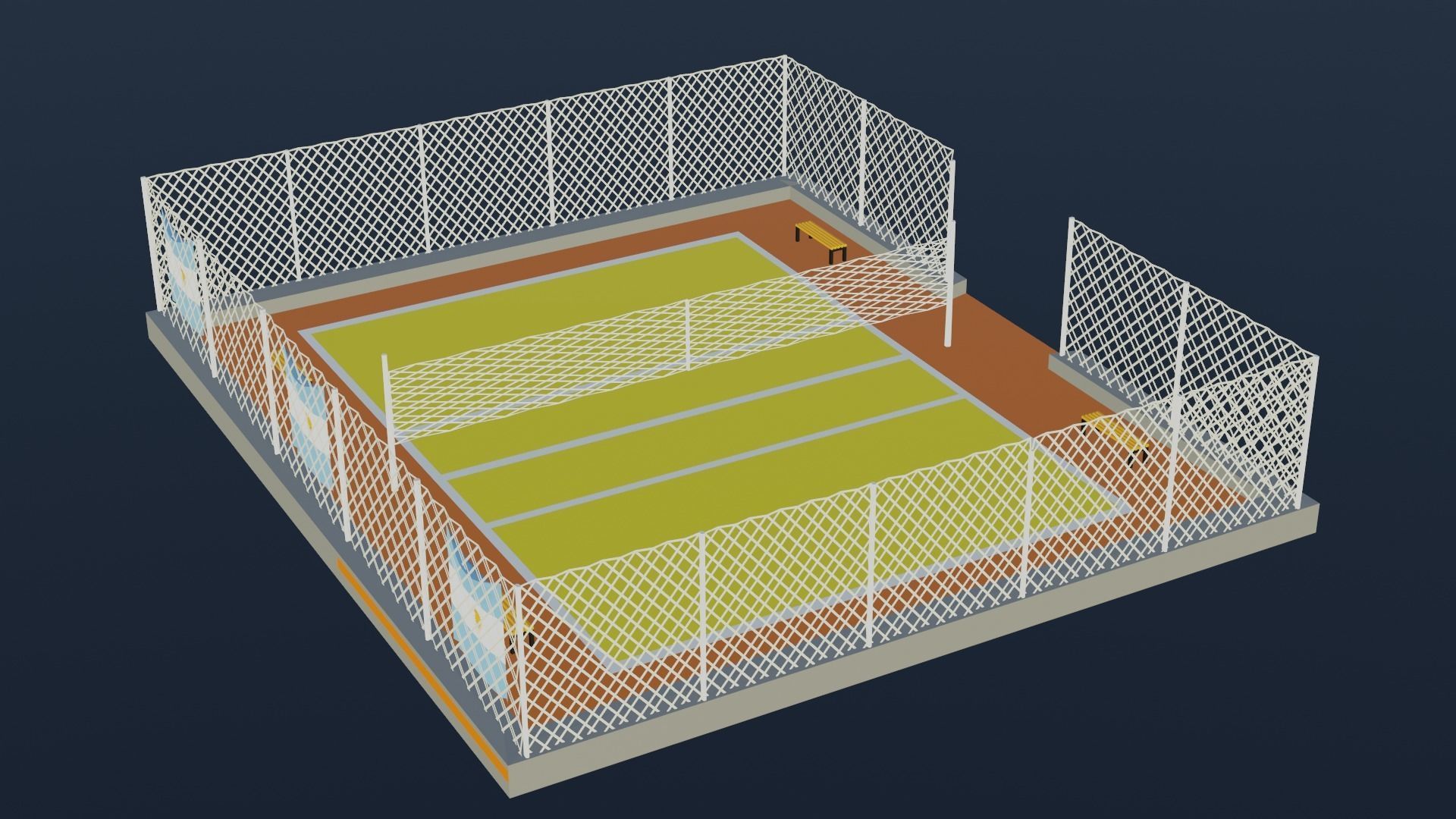 3D model Volleyball Stadium - Argentina VR / AR / low-poly | CGTrader
