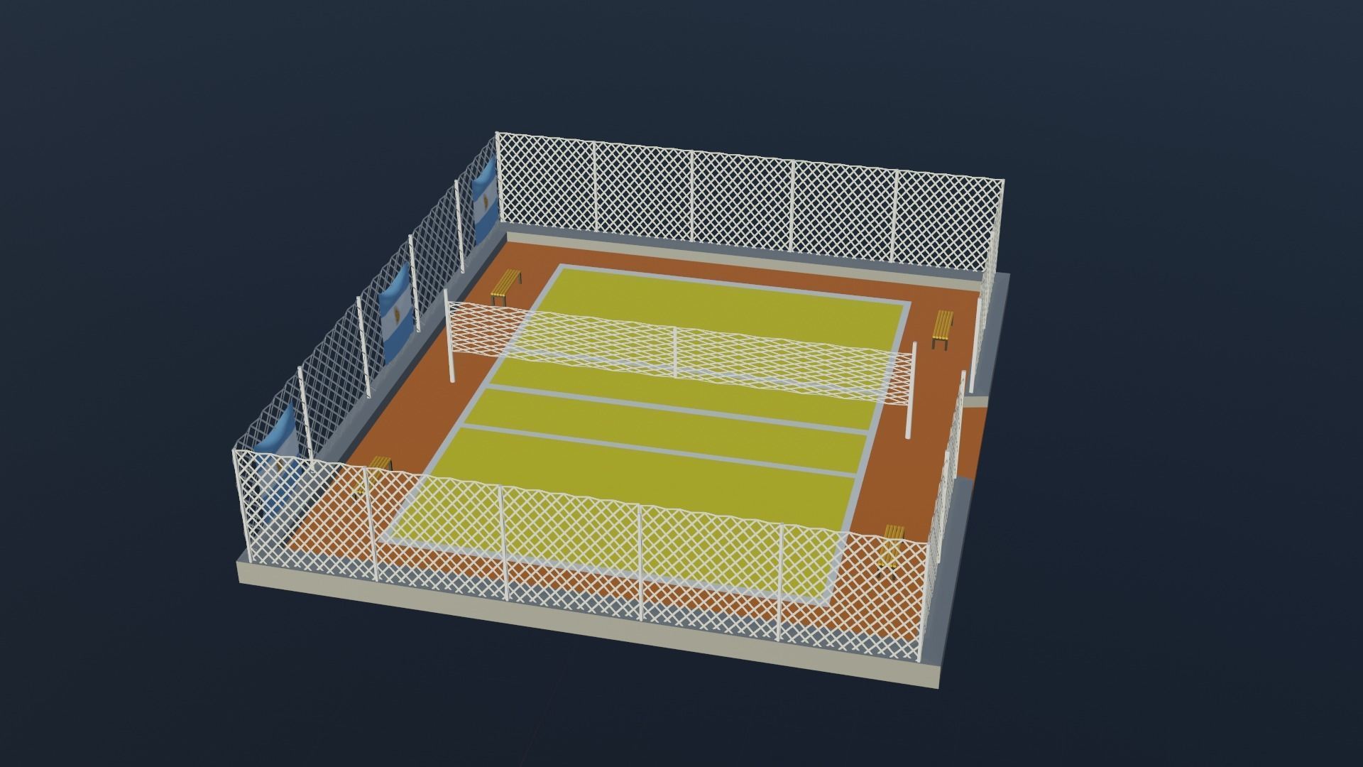 3D model Volleyball Stadium - Argentina VR / AR / low-poly | CGTrader