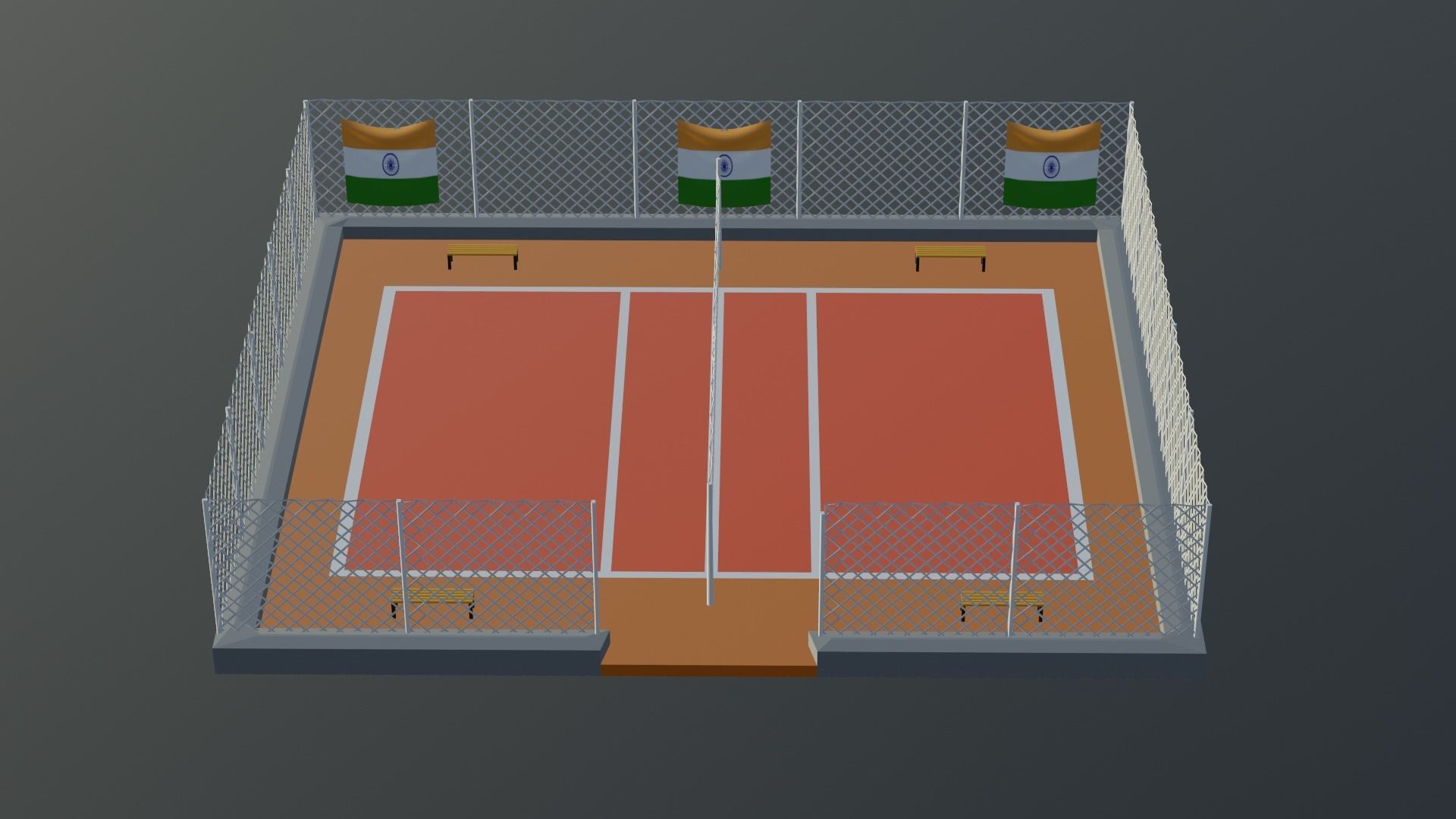 3D model Volleyball Stadium - India VR / AR / low-poly | CGTrader