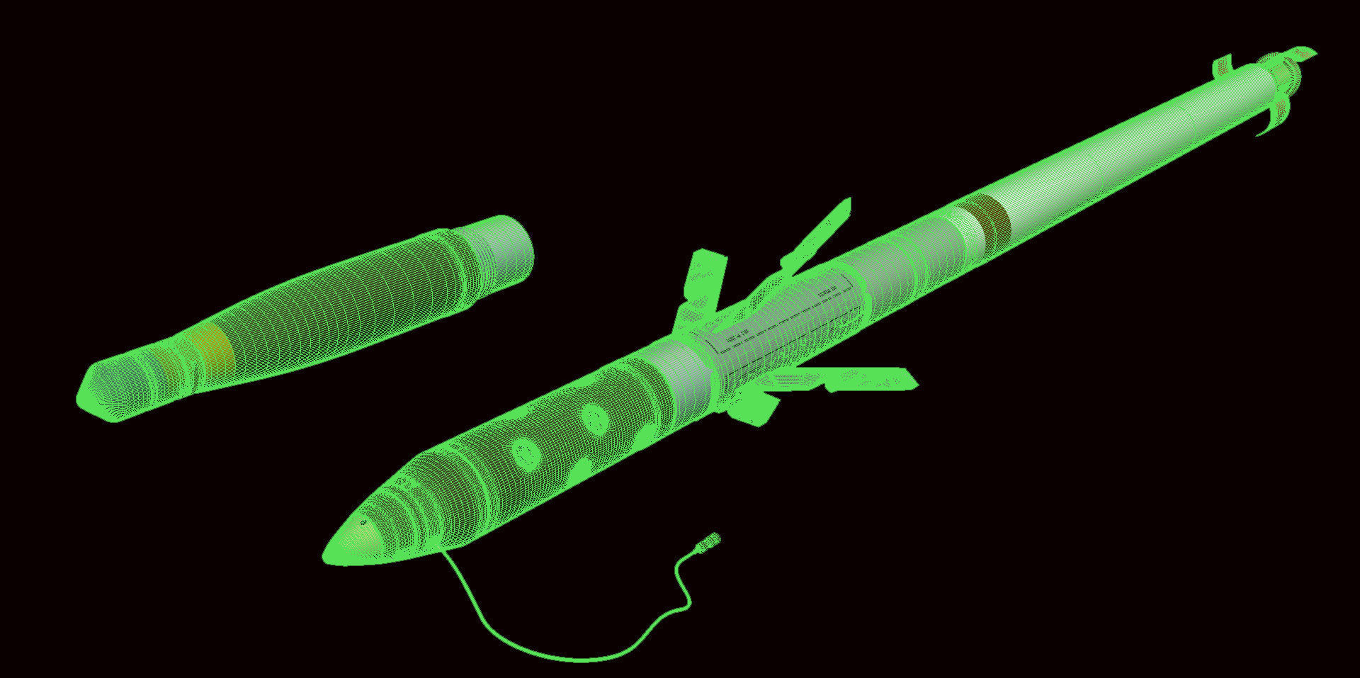 Hydra 70 APKWS II v2 3D model animated | CGTrader