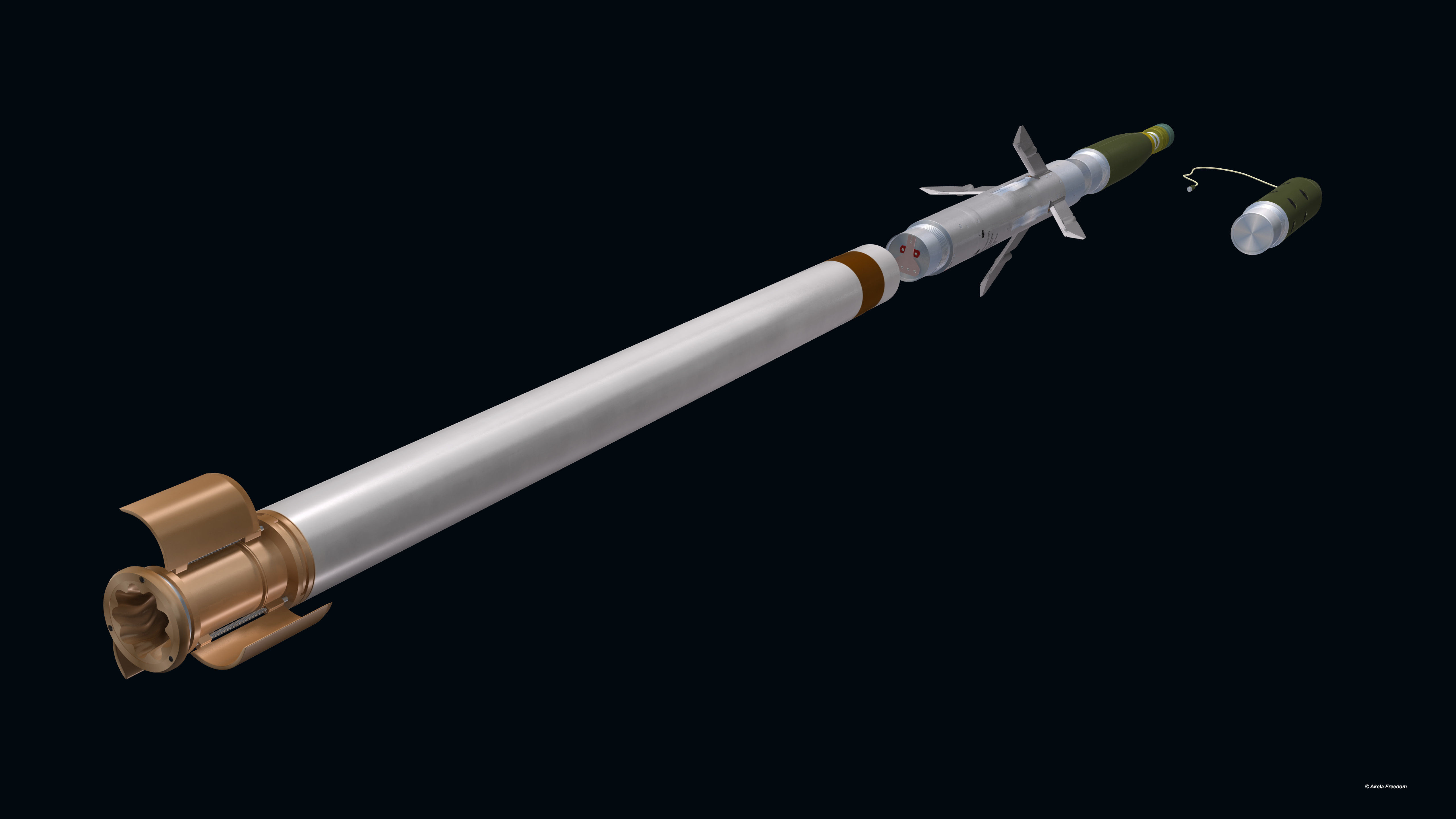 Hydra 70 APKWS II v2 3D model animated | CGTrader