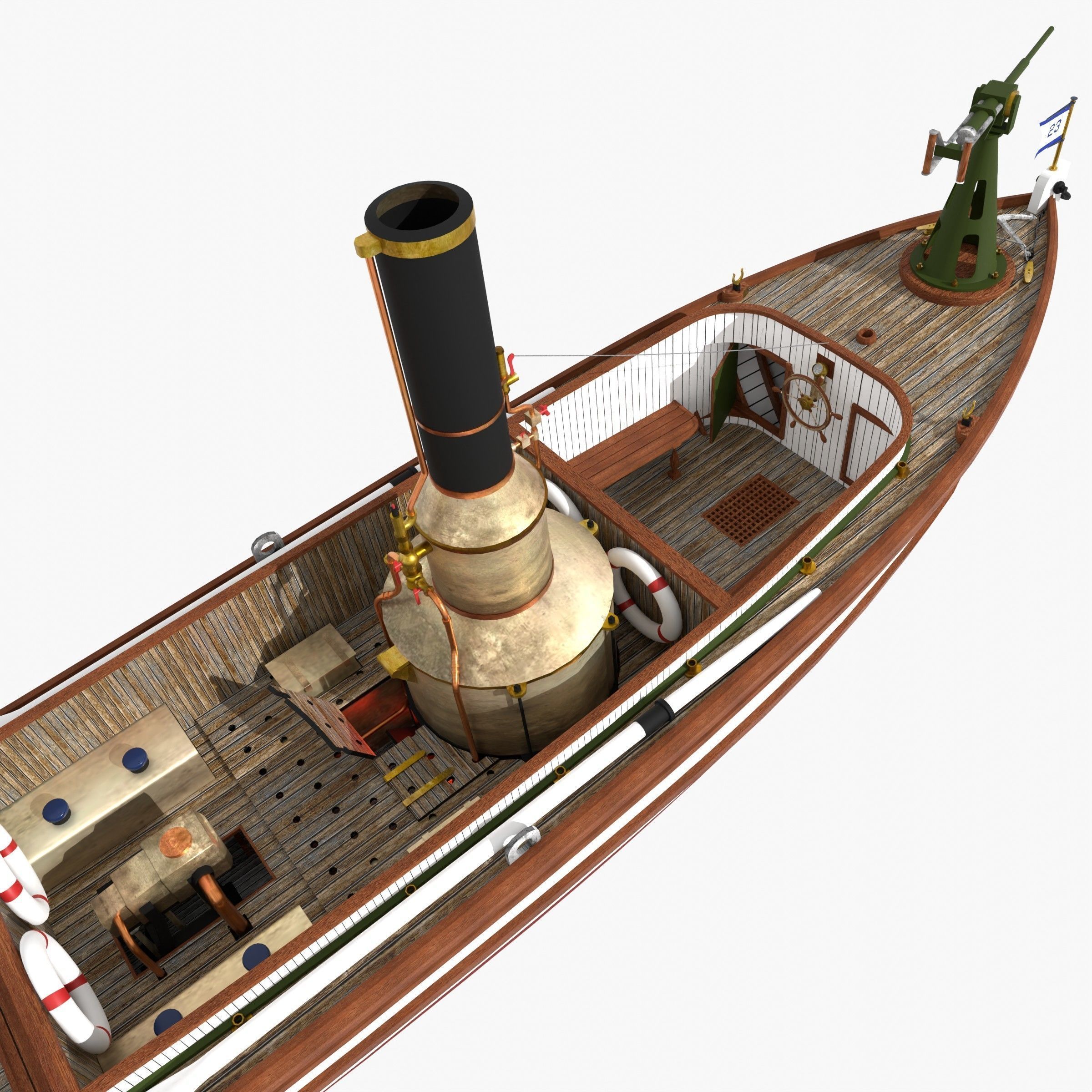 3D model STANDARD STEAM CUTTER - 1902 - US NAVY VR / AR / low-poly ...