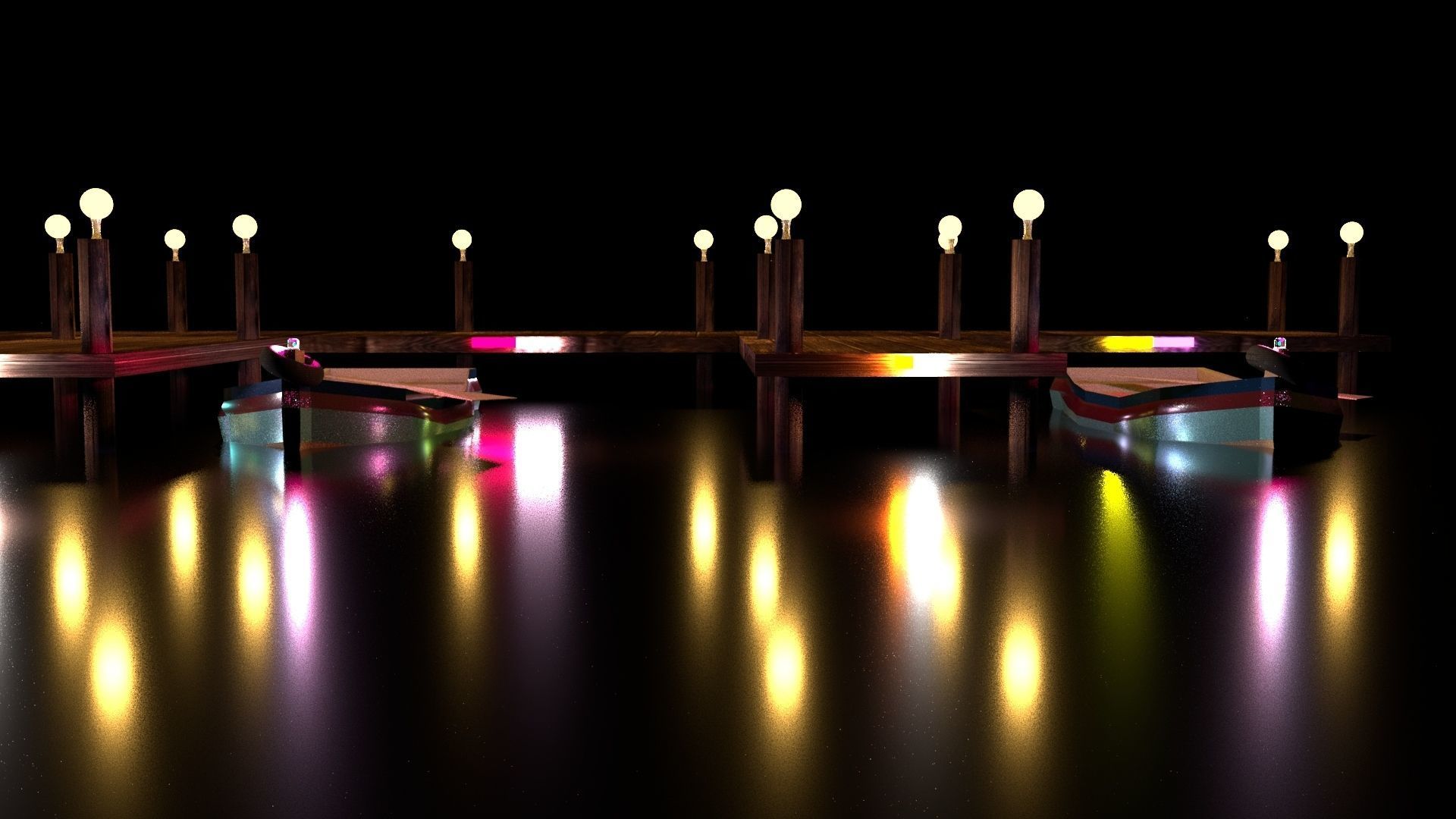 3D model Autodesk Maya Modelling Texturing And Lighting Of Dock VR / AR ...