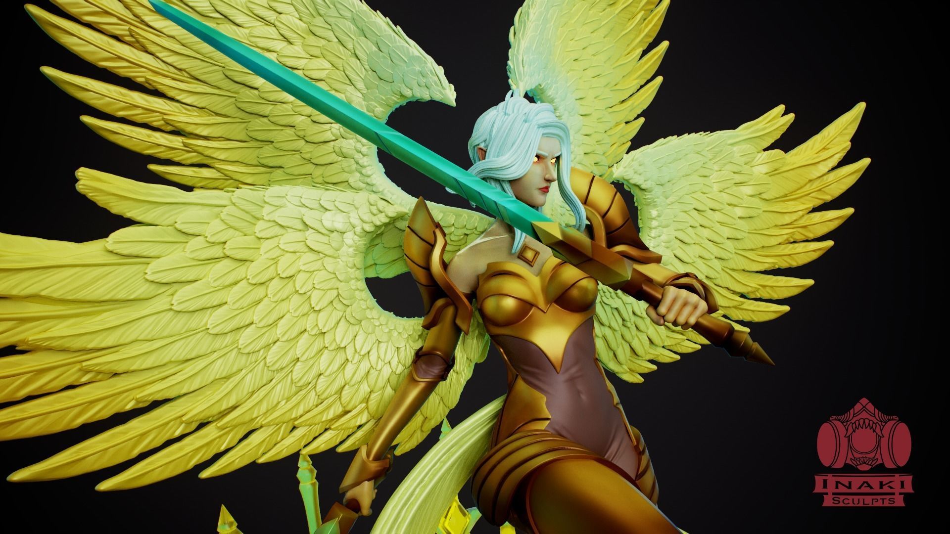Kayle - League of Legends 3D model 3D printable | CGTrader