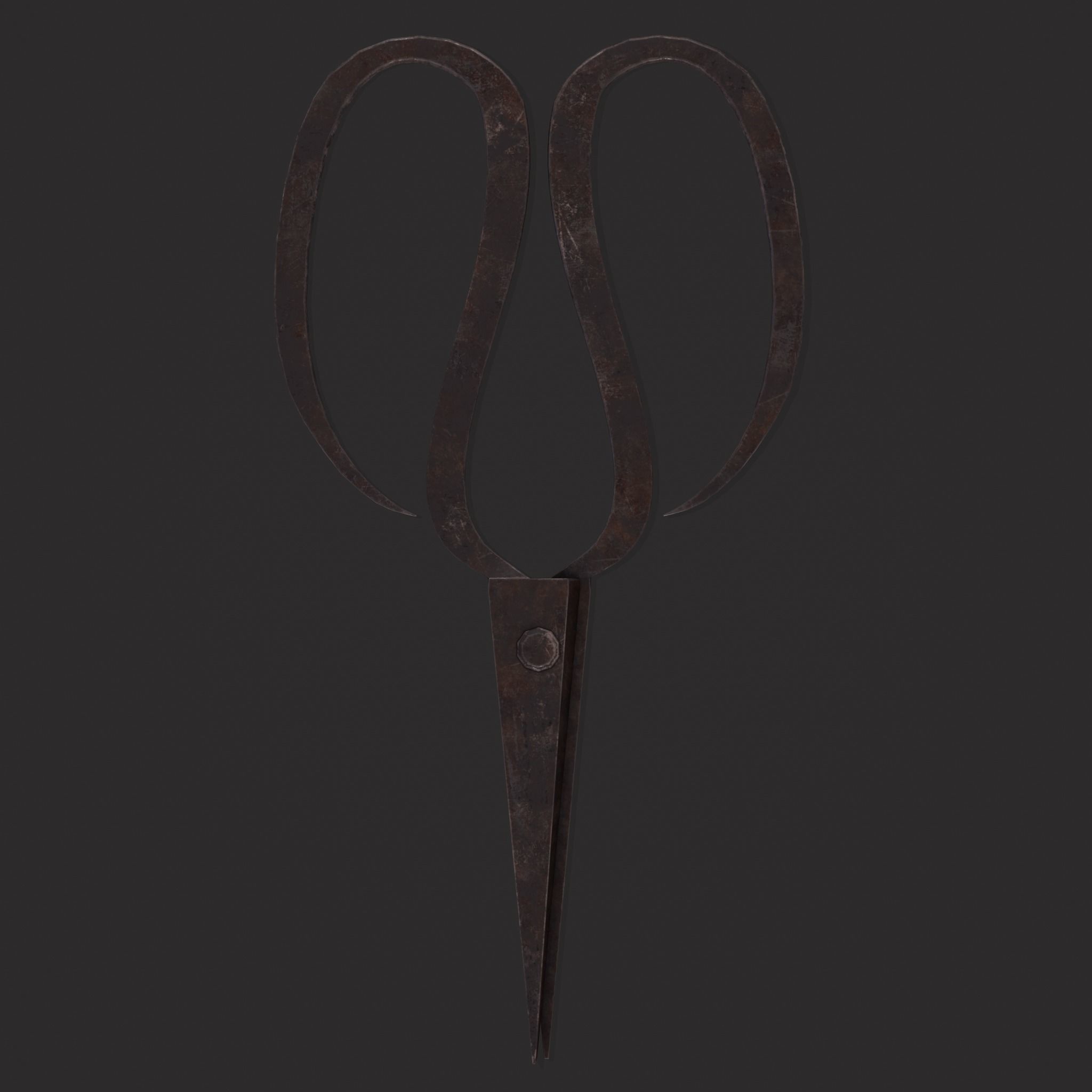 3D model Medieval Leather Shears VR / AR / low-poly | CGTrader