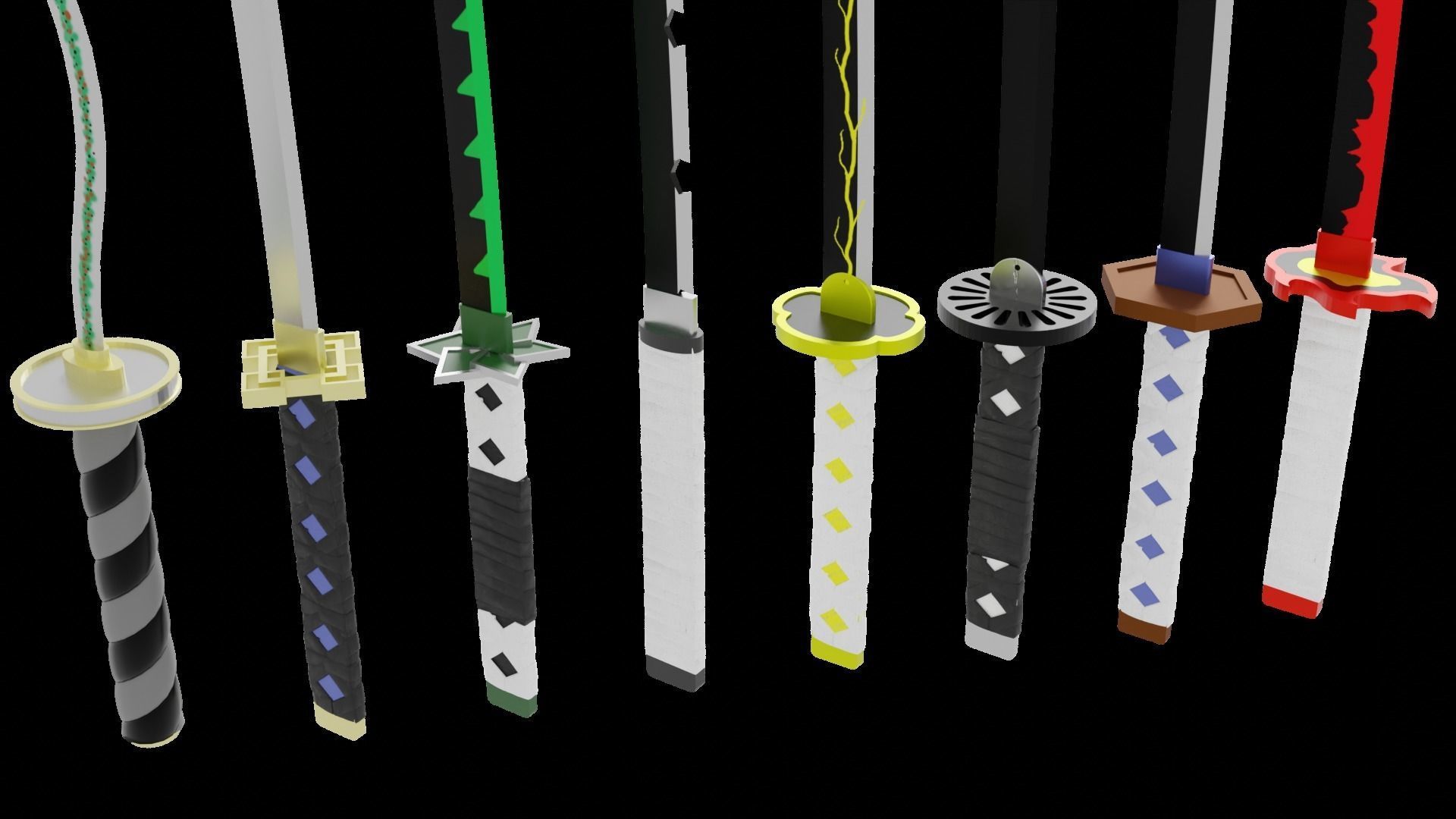 Pillar Sword Kimetsu no Yaiba - Espada de pilares 3D model | CGTrader