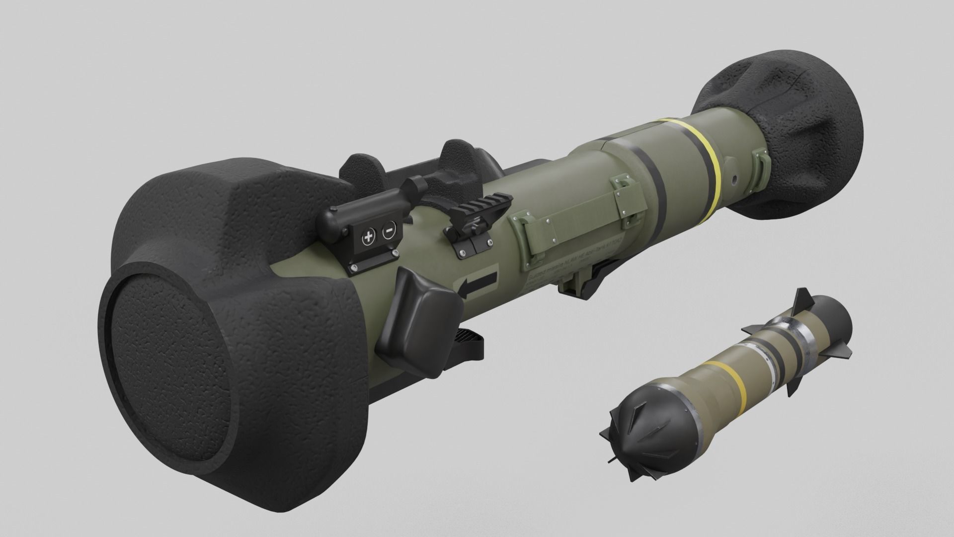 NLAW - MBT LAW Next generation Light Anti-tank Weapon 3D model | CGTrader